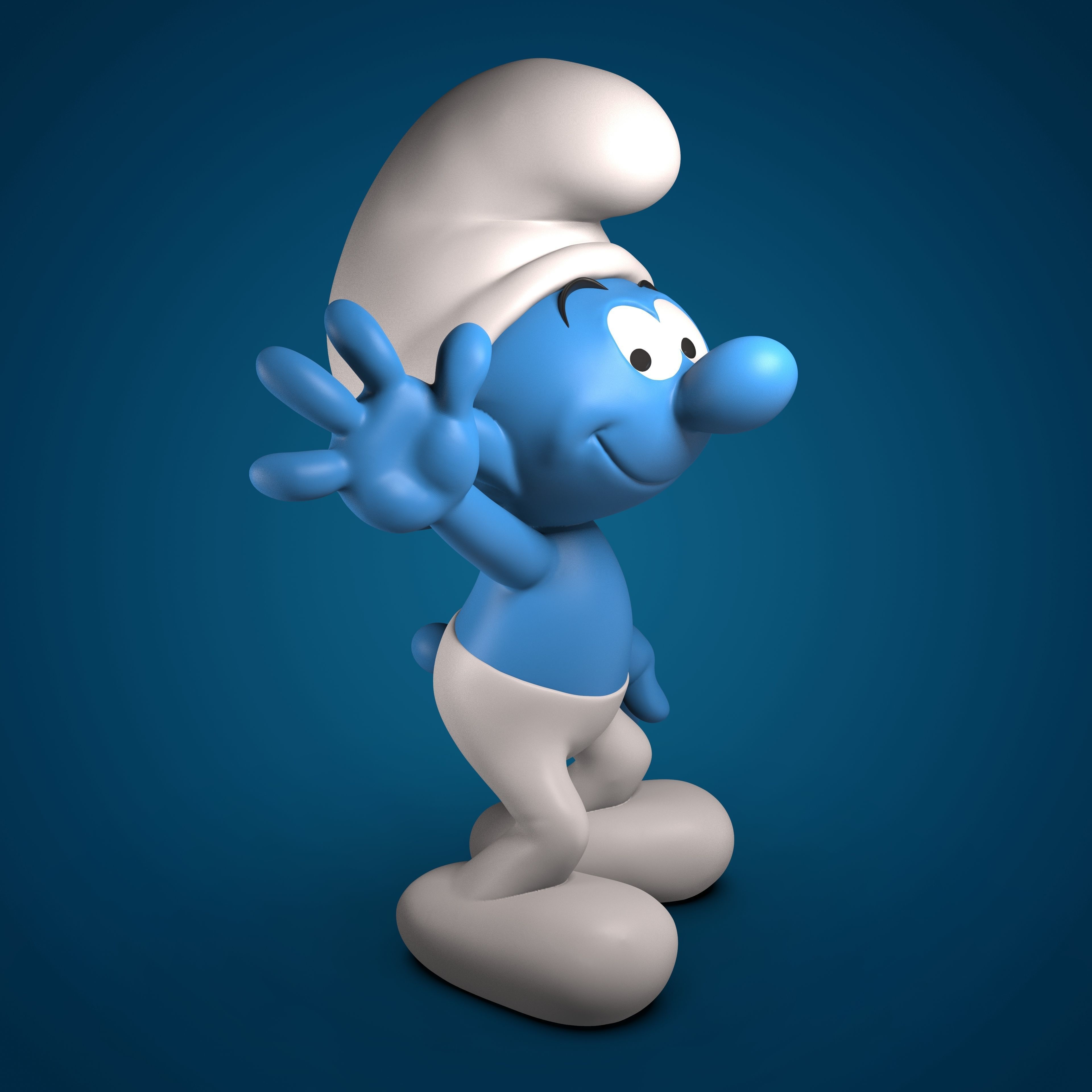 Smurf 3D model 3D printable | CGTrader