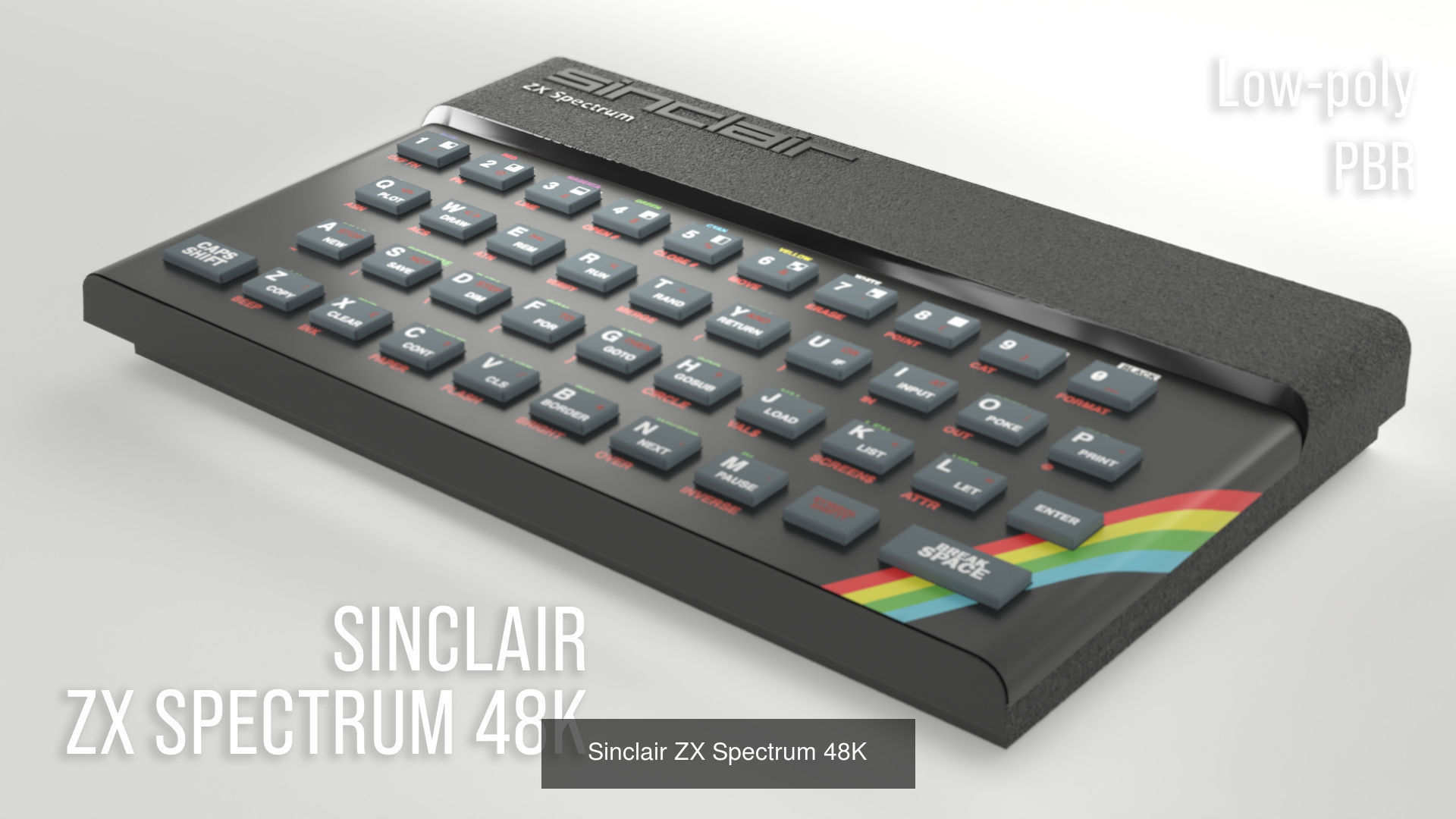 The Sinclair Collection singlear zx spectrum VR / AR / low-poly | CGTrader