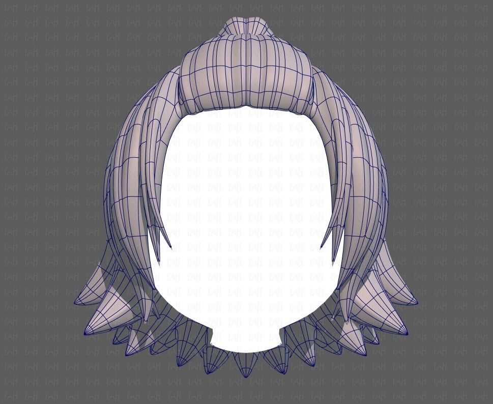 3D model Base Hair for girl V40 VR / AR / low-poly | CGTrader