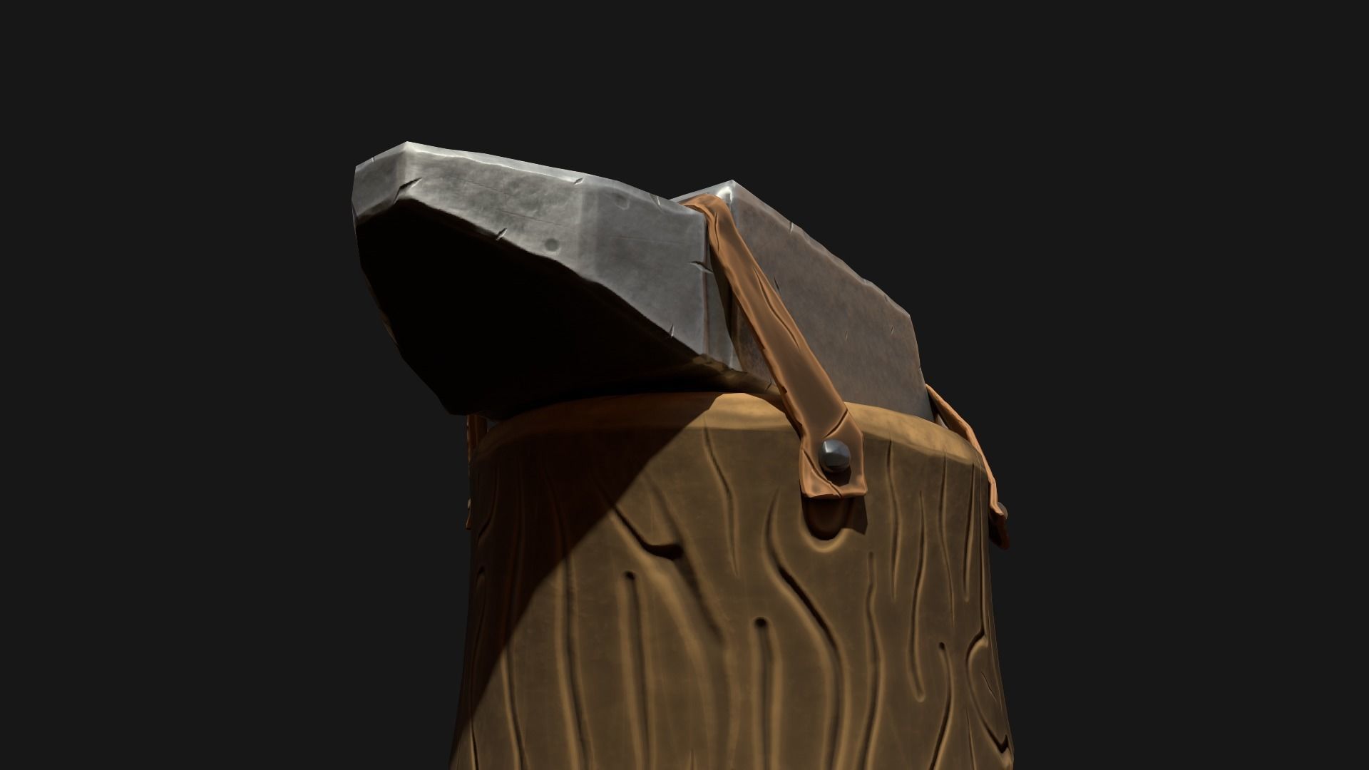 3D model Low Poly Game Ready Stylized Anvil VR / AR / low-poly | CGTrader