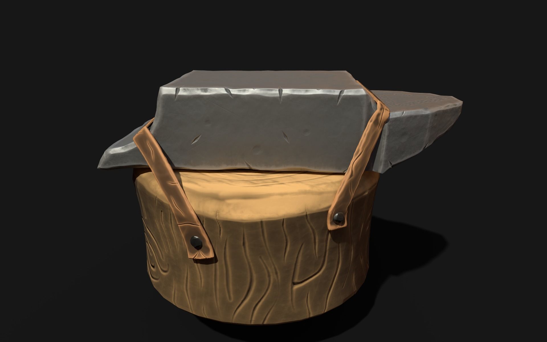3D model Low Poly Game Ready Stylized Anvil VR / AR / low-poly | CGTrader