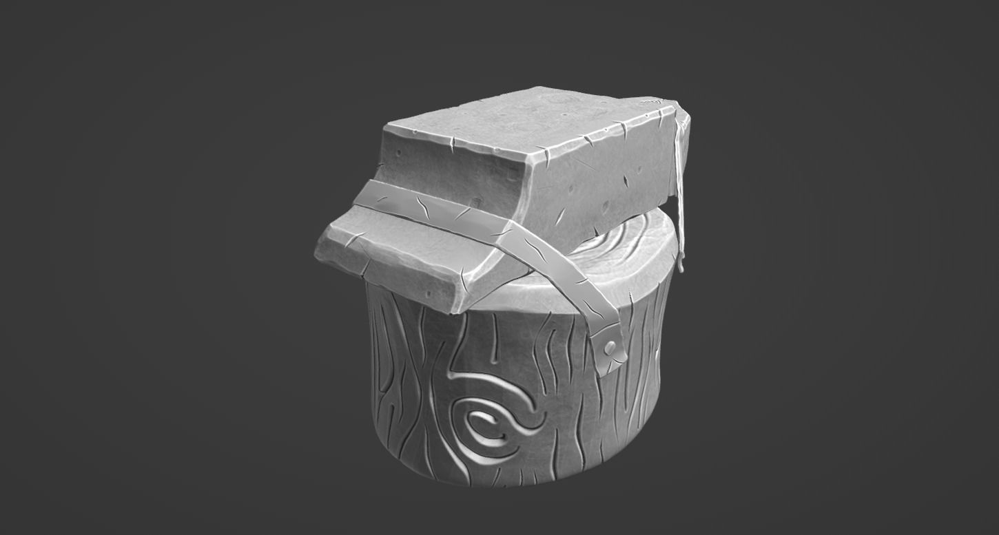 3D model Low Poly Game Ready Stylized Anvil VR / AR / low-poly | CGTrader