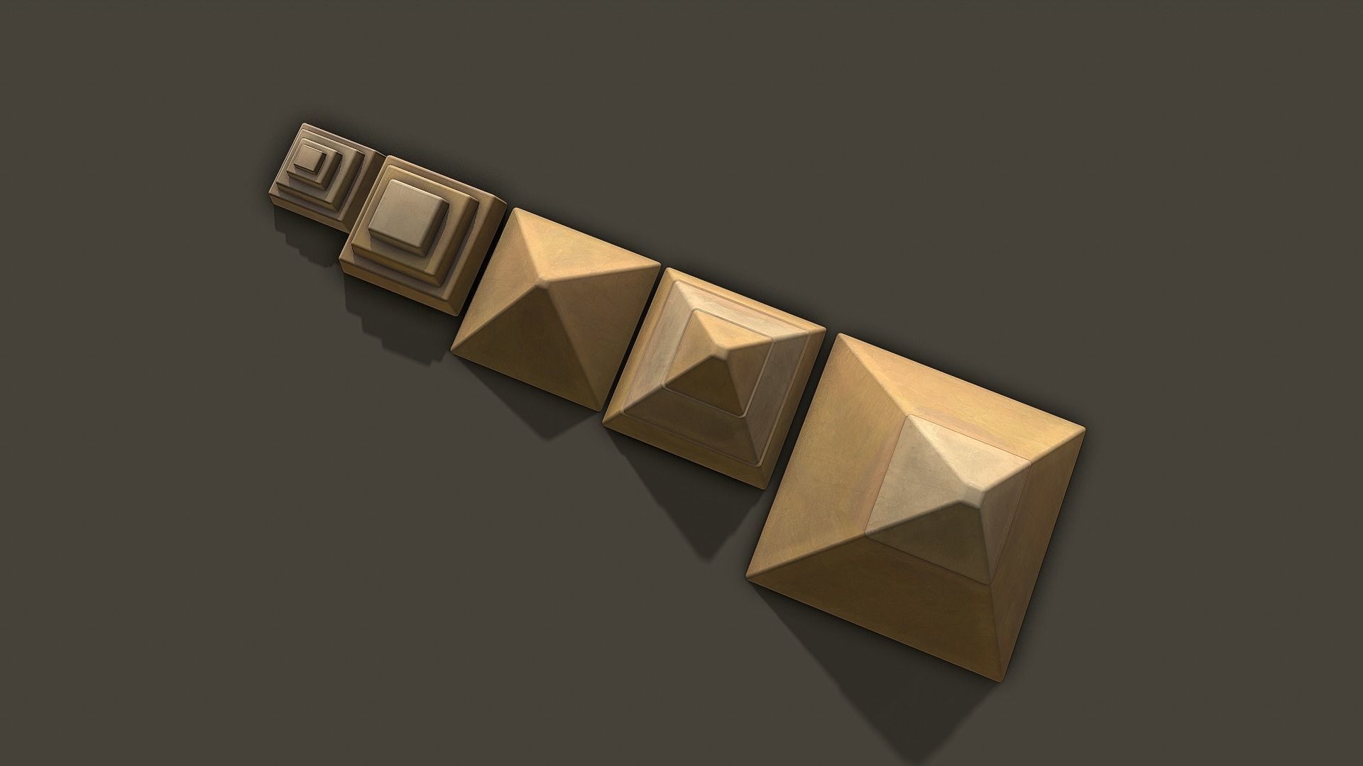 3D model Egyptian Pyramids VR / AR / low-poly | CGTrader