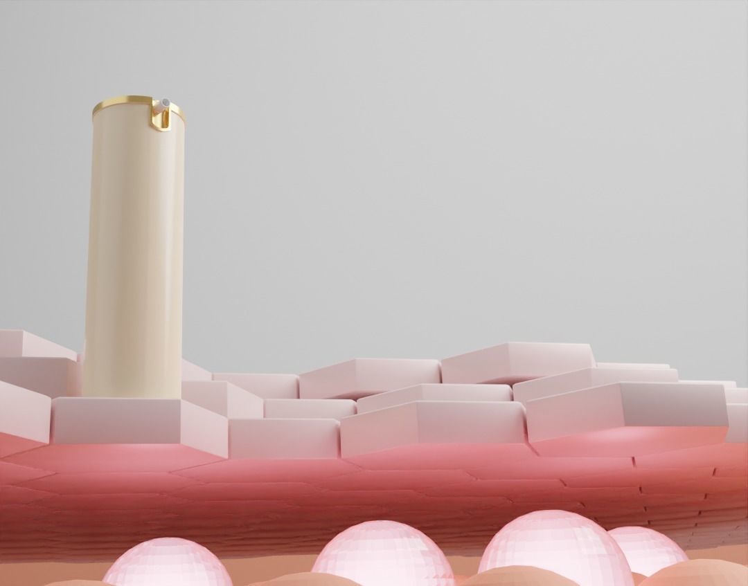 Skin Surface Visual Illustration Includes Lighting Setup 3D model ...