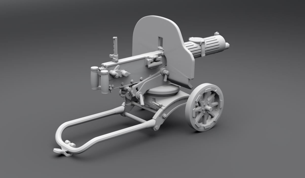 Maxim MG scale model 3D model 3D printable | CGTrader
