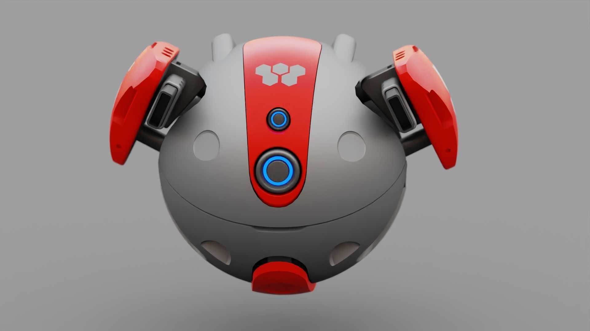 BALL DROID RIGGED free 3D model rigged | CGTrader