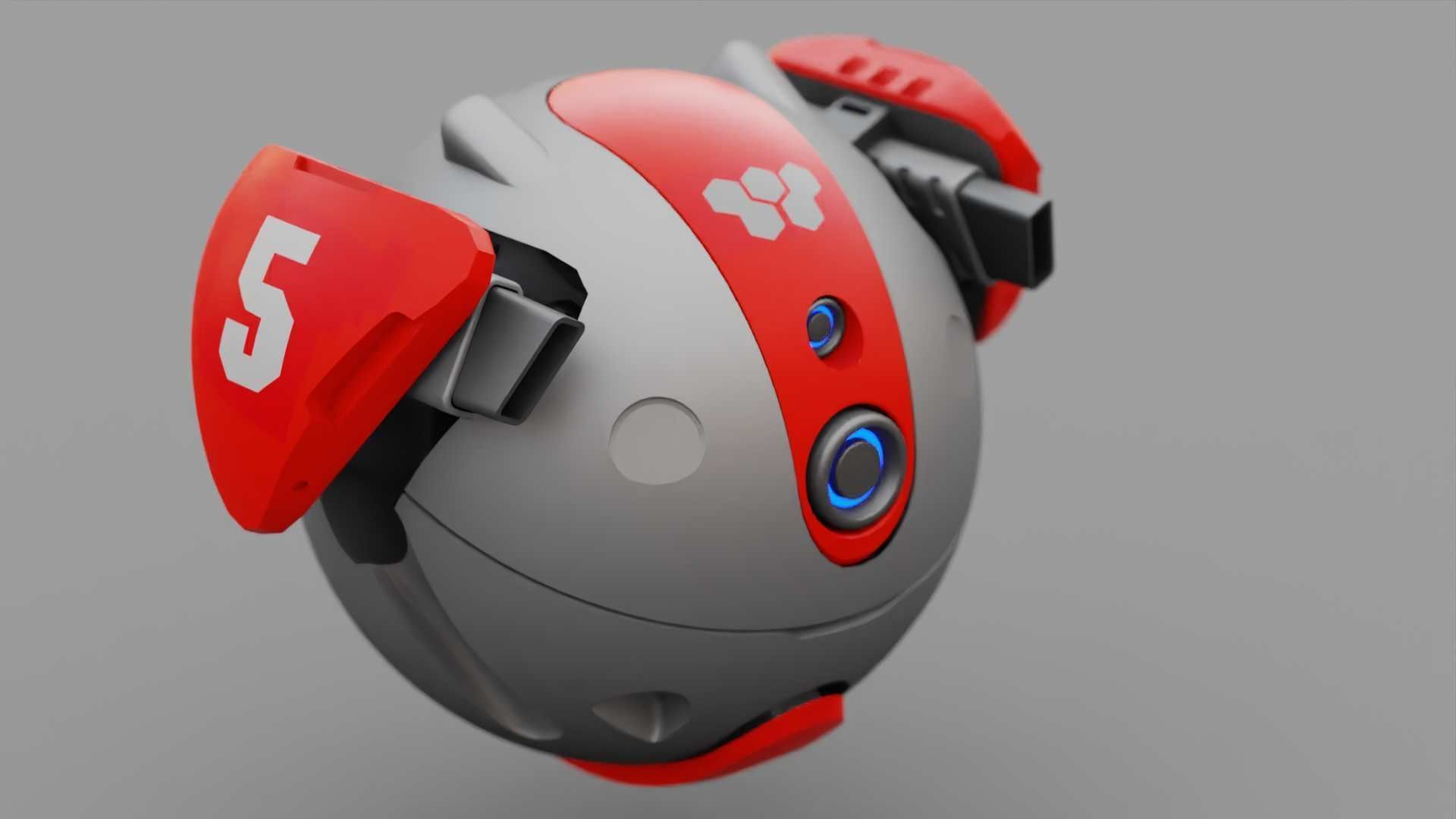 BALL DROID RIGGED free 3D model rigged | CGTrader