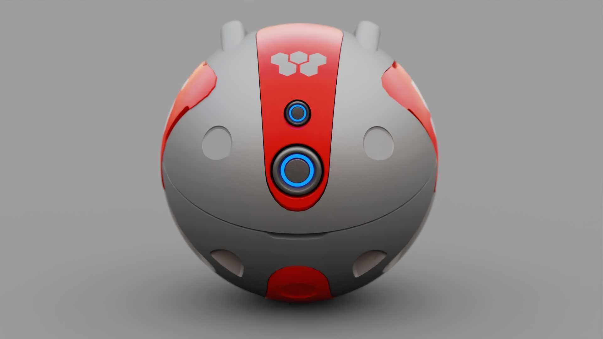 BALL DROID RIGGED free 3D model rigged | CGTrader