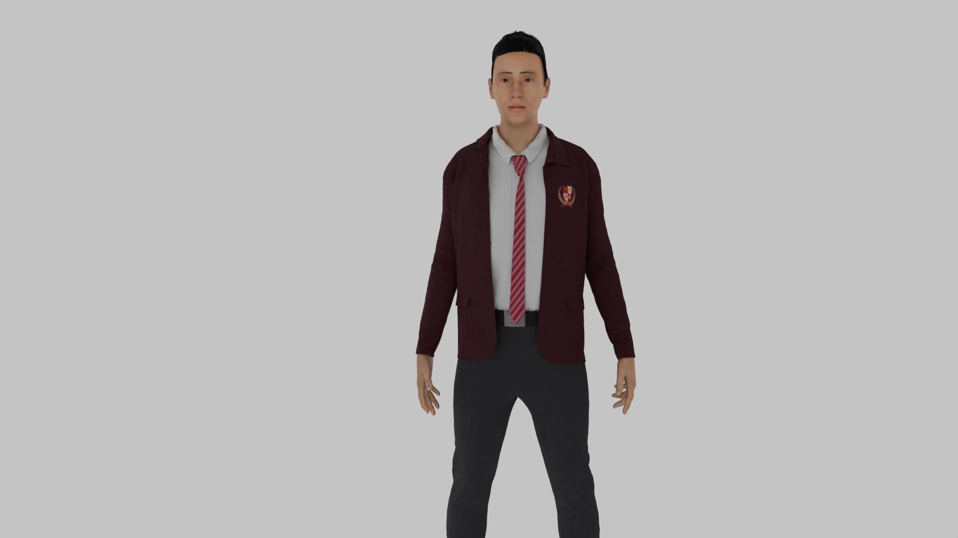 3D model High School Student VR / AR / low-poly | CGTrader