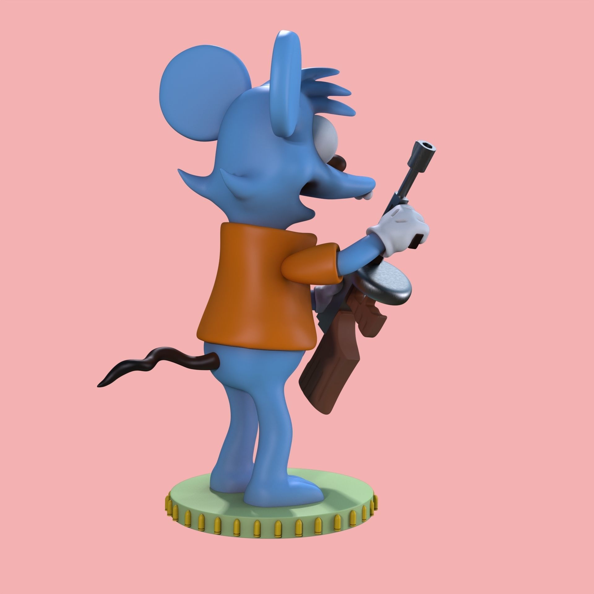 Itchy 3D Model Fan Art 3D model 3D printable | CGTrader