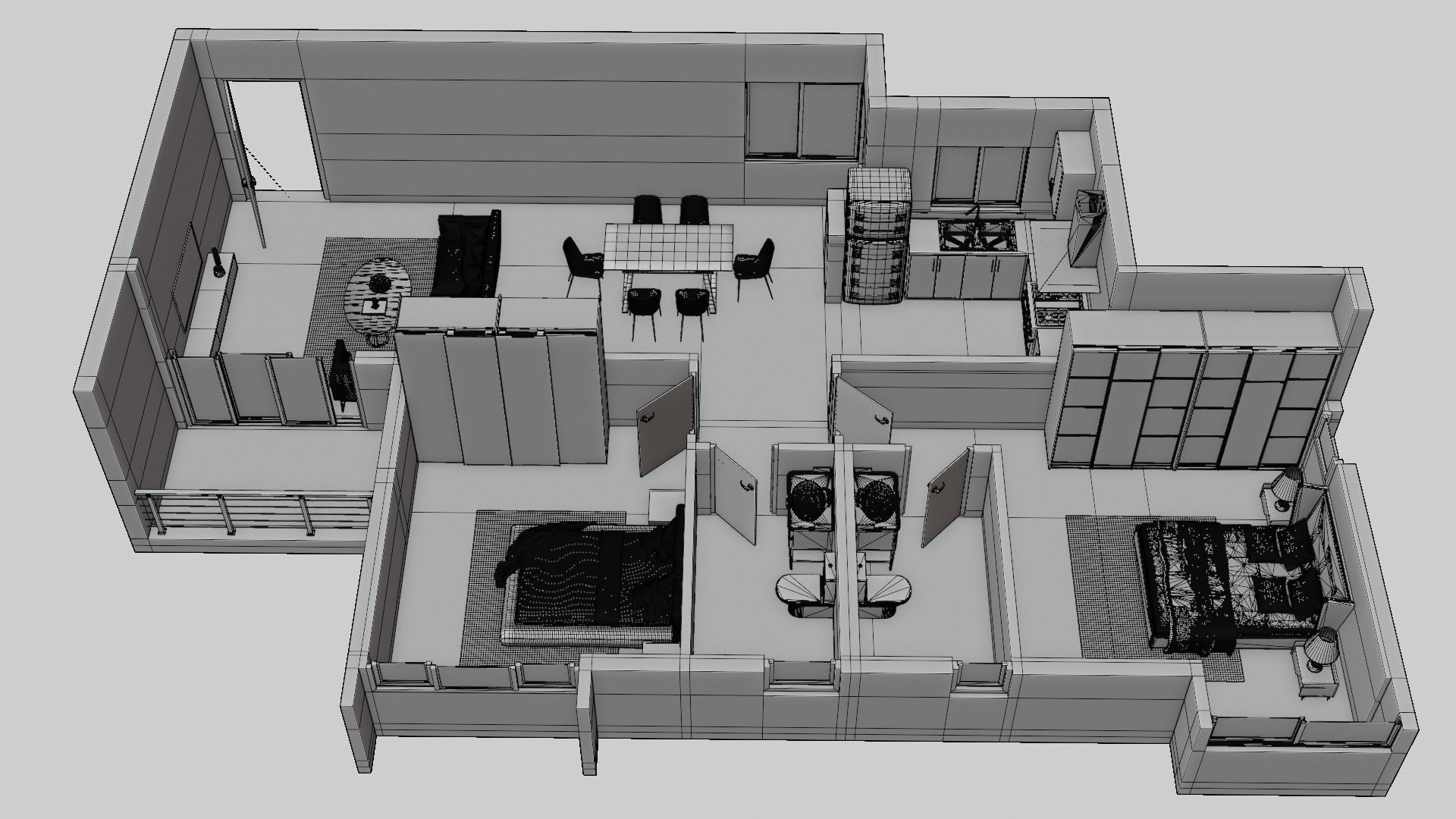 3D Floor Plan Model 22 3D model | CGTrader
