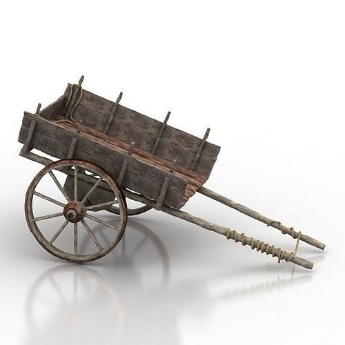3D model Cart Old Chariot VR / AR / low-poly | CGTrader