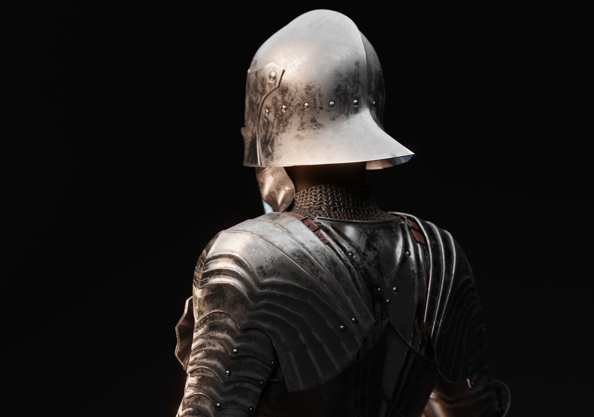 3D model Medieval Gothic Knight armor VR / AR / low-poly | CGTrader