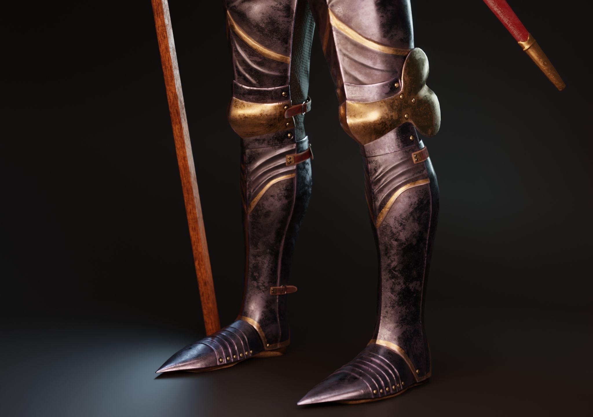3D model Medieval Gothic Knight armor VR / AR / low-poly | CGTrader