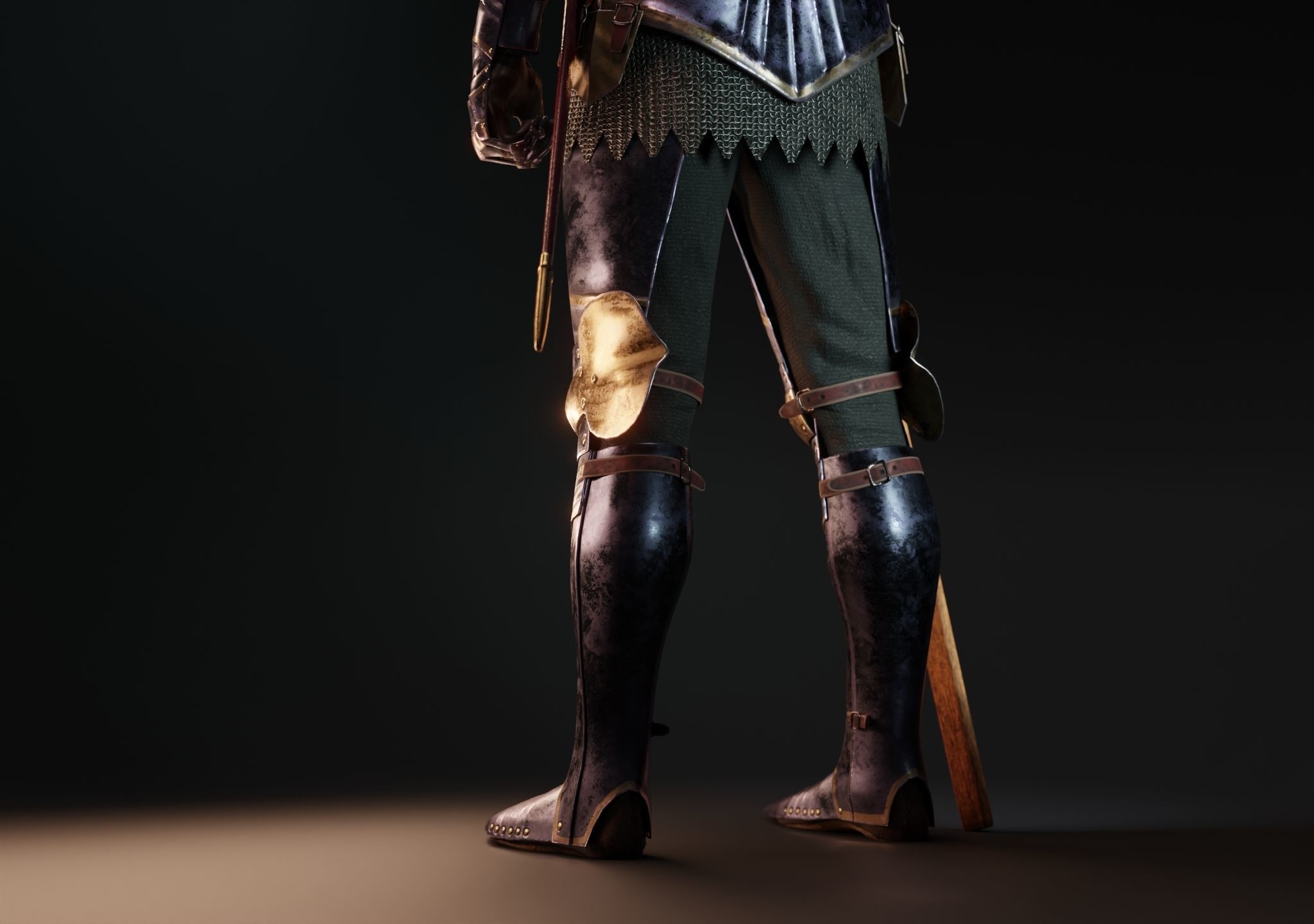 3D model Medieval Gothic Knight armor VR / AR / low-poly | CGTrader