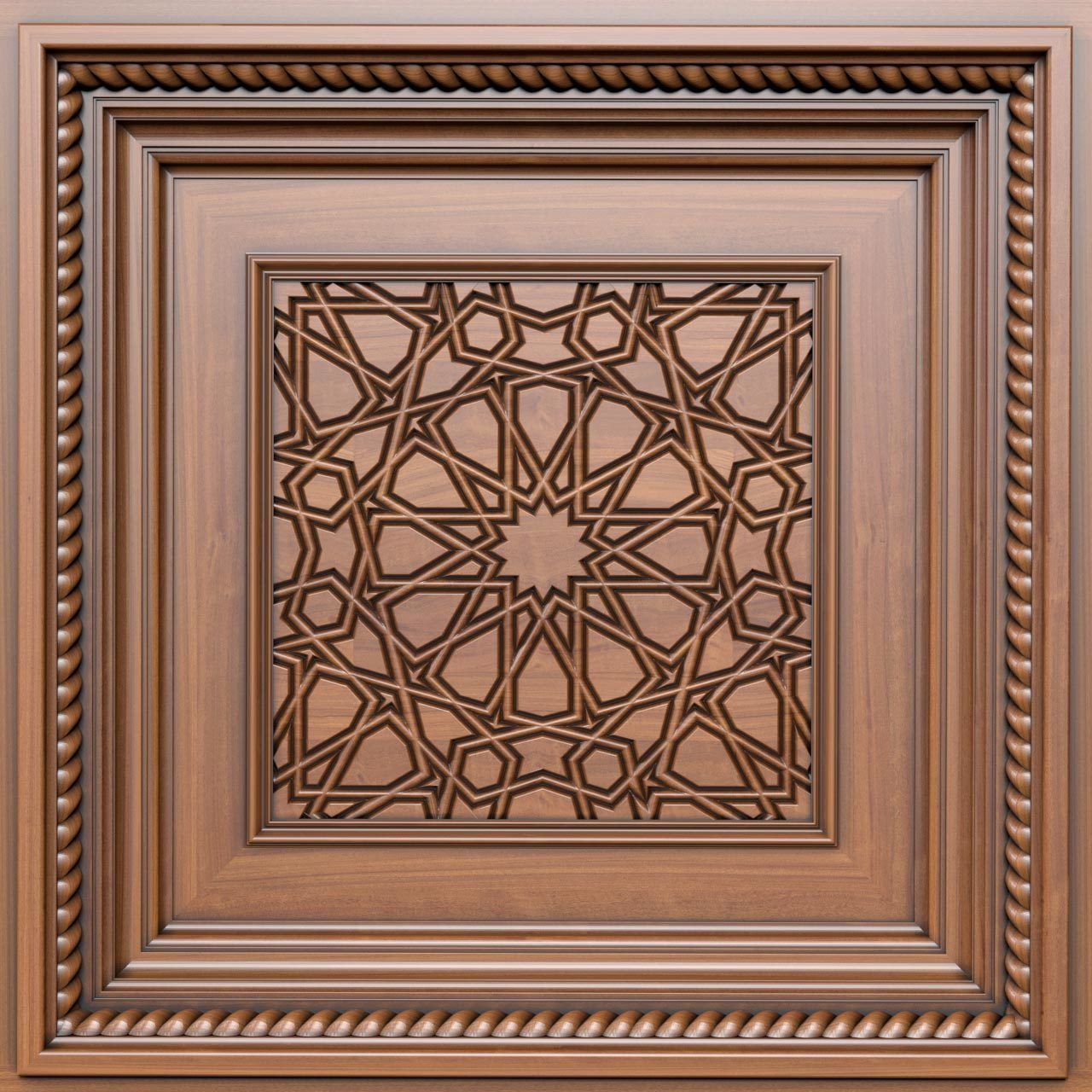 Arabic Oriental Classic Wooden Ceiling 3D model | CGTrader