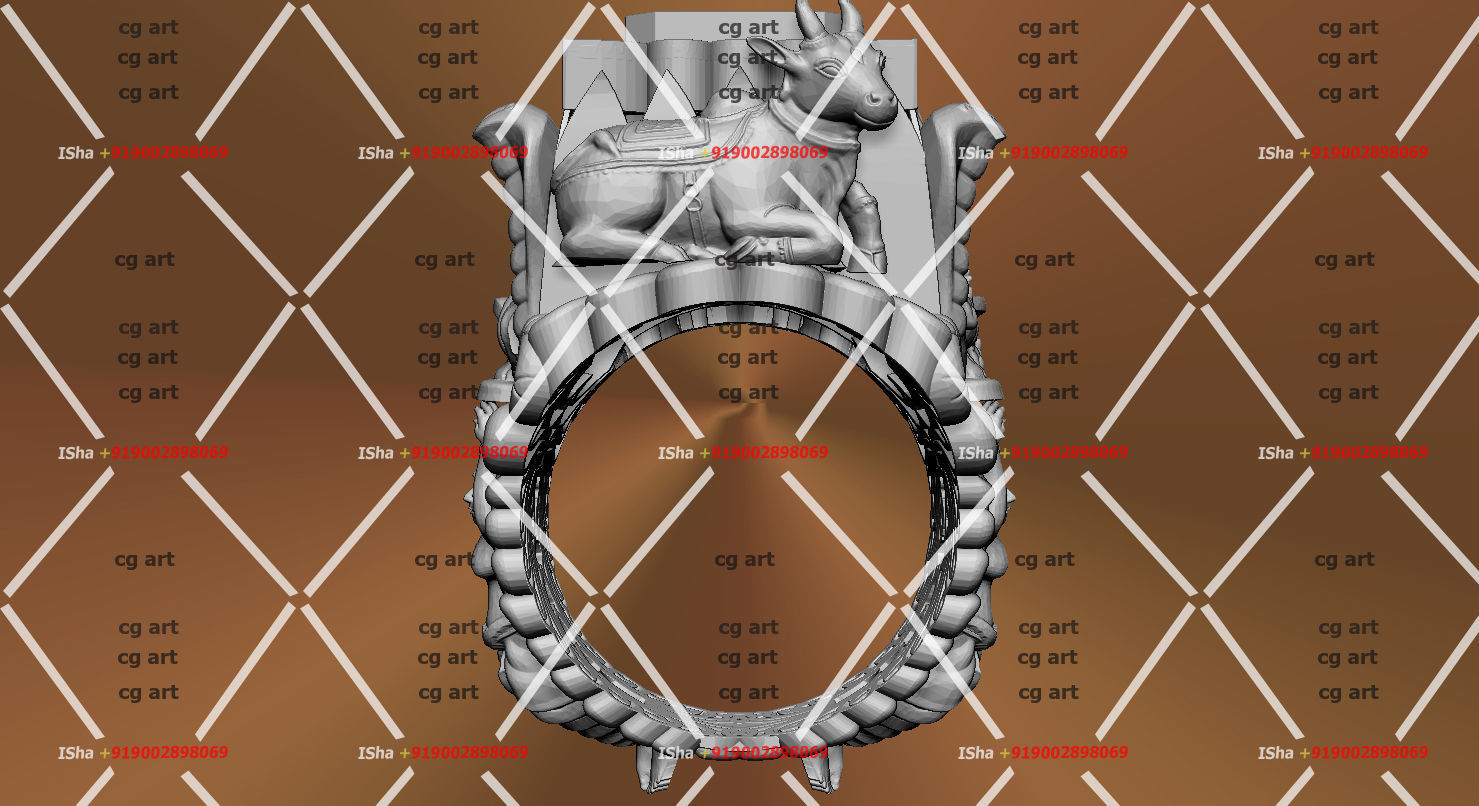 Lord siva parvati bhagwan Ring 3D print model 3D model 3D printable ...