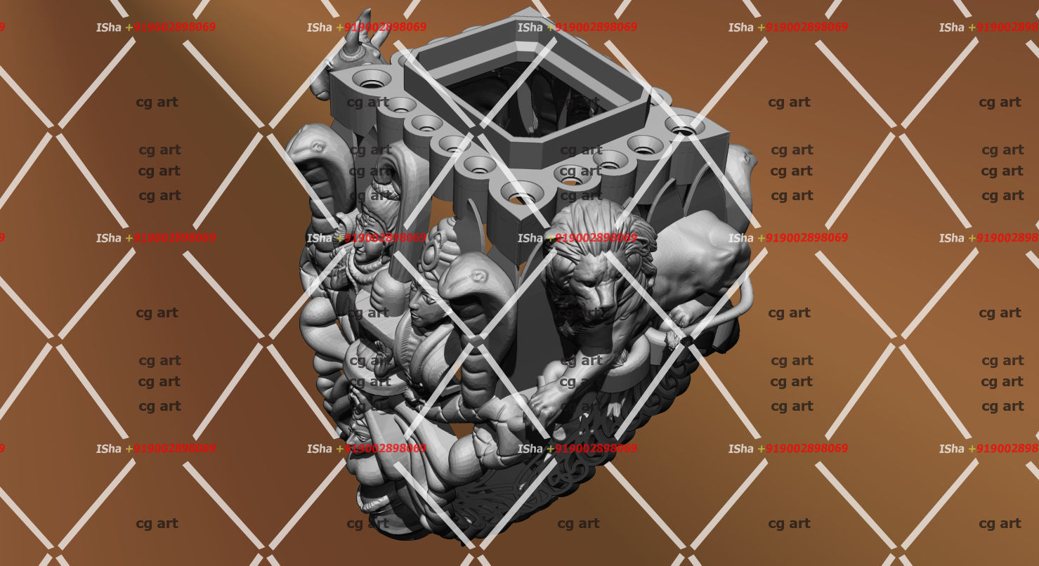 Lord siva parvati bhagwan Ring 3D print model 3D model 3D printable ...