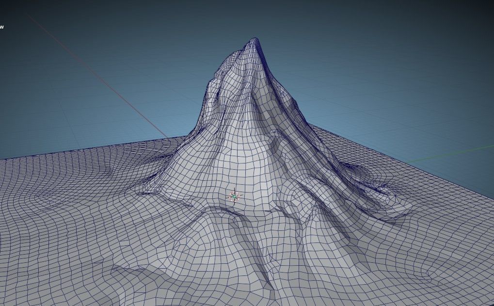 Realistic Ghibli Style Mountain free 3D model | CGTrader