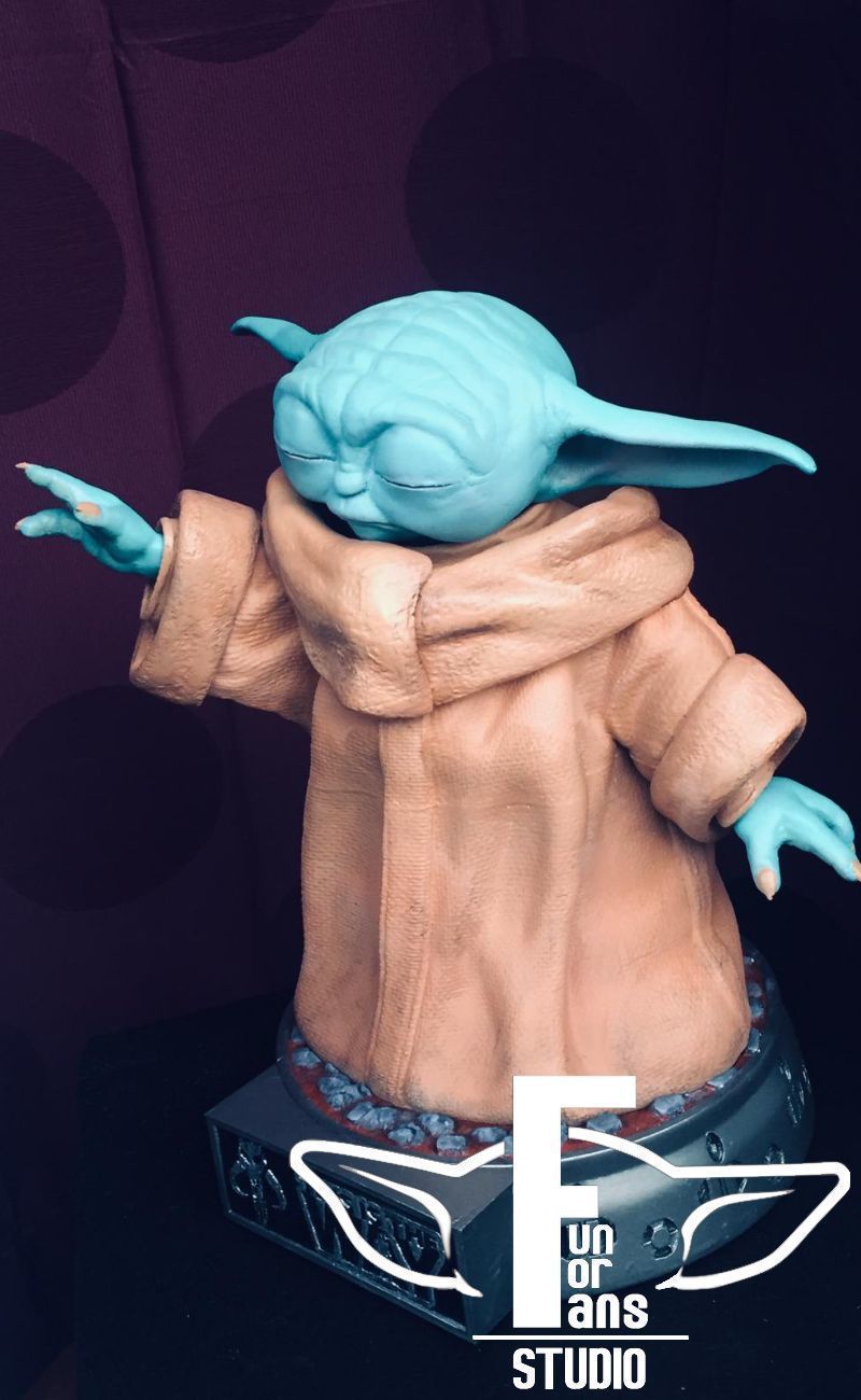Baby Yoda Grogu Scale 1 1 3D model 3D printable | CGTrader