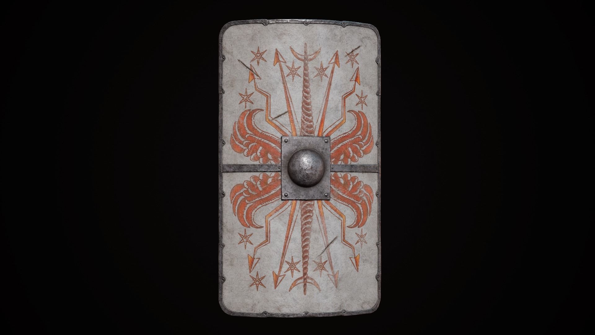 3D model Roman Shield - Scutum A VR / AR / low-poly | CGTrader