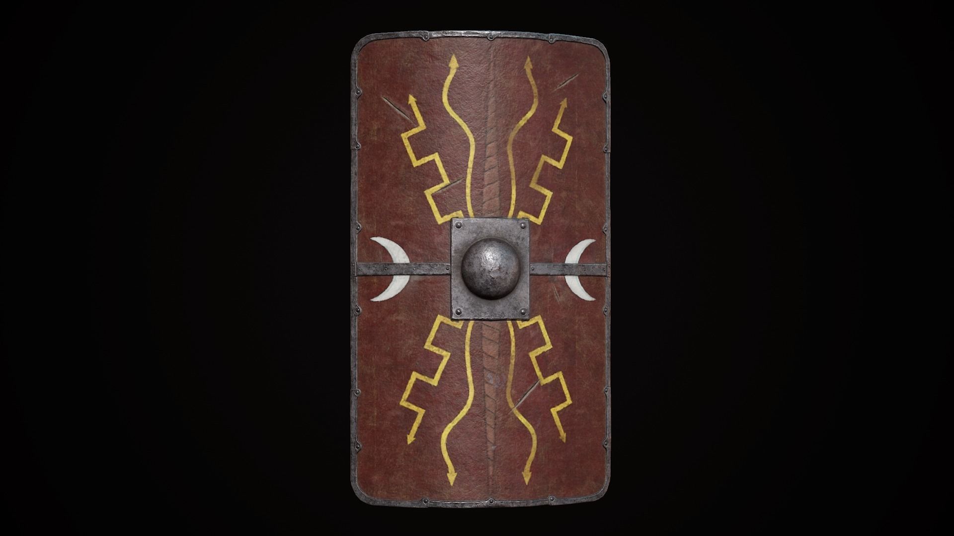 3D model Roman Shield - Scutum A VR / AR / low-poly | CGTrader