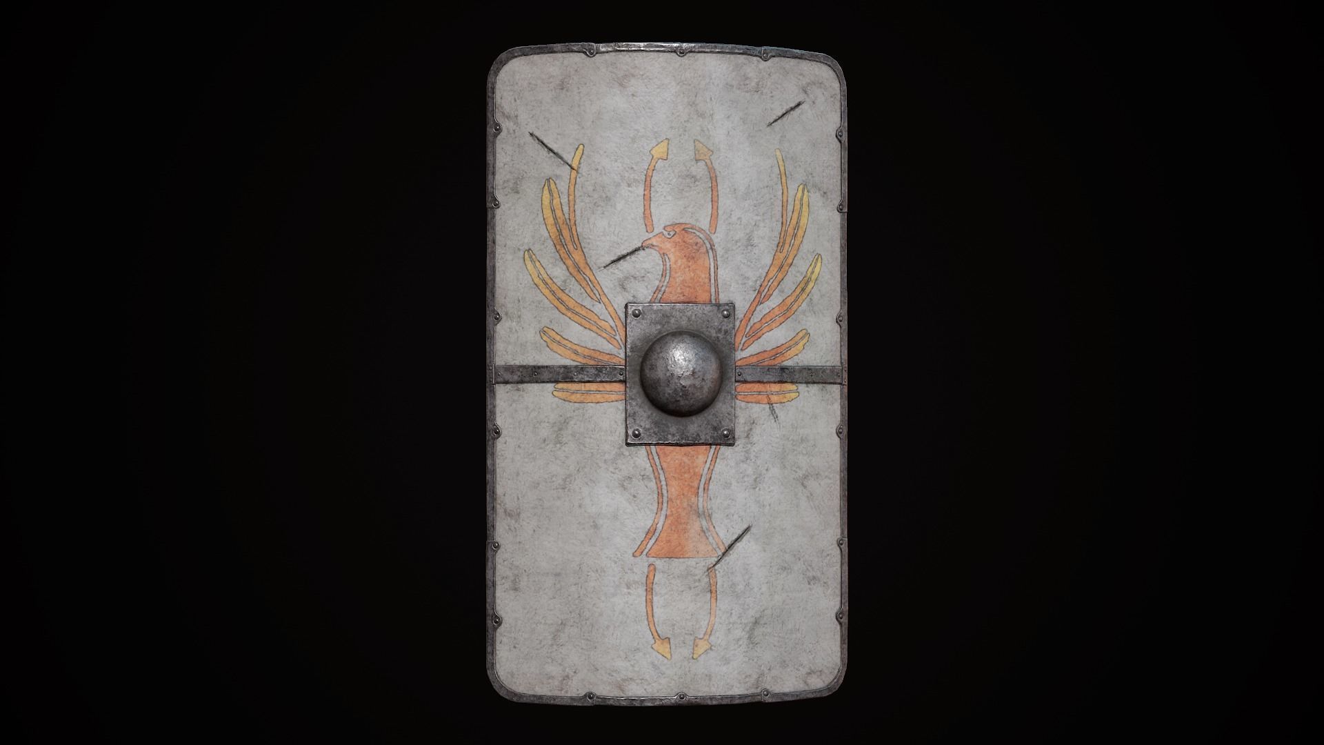 3D model Roman Shield - Scutum A VR / AR / low-poly | CGTrader