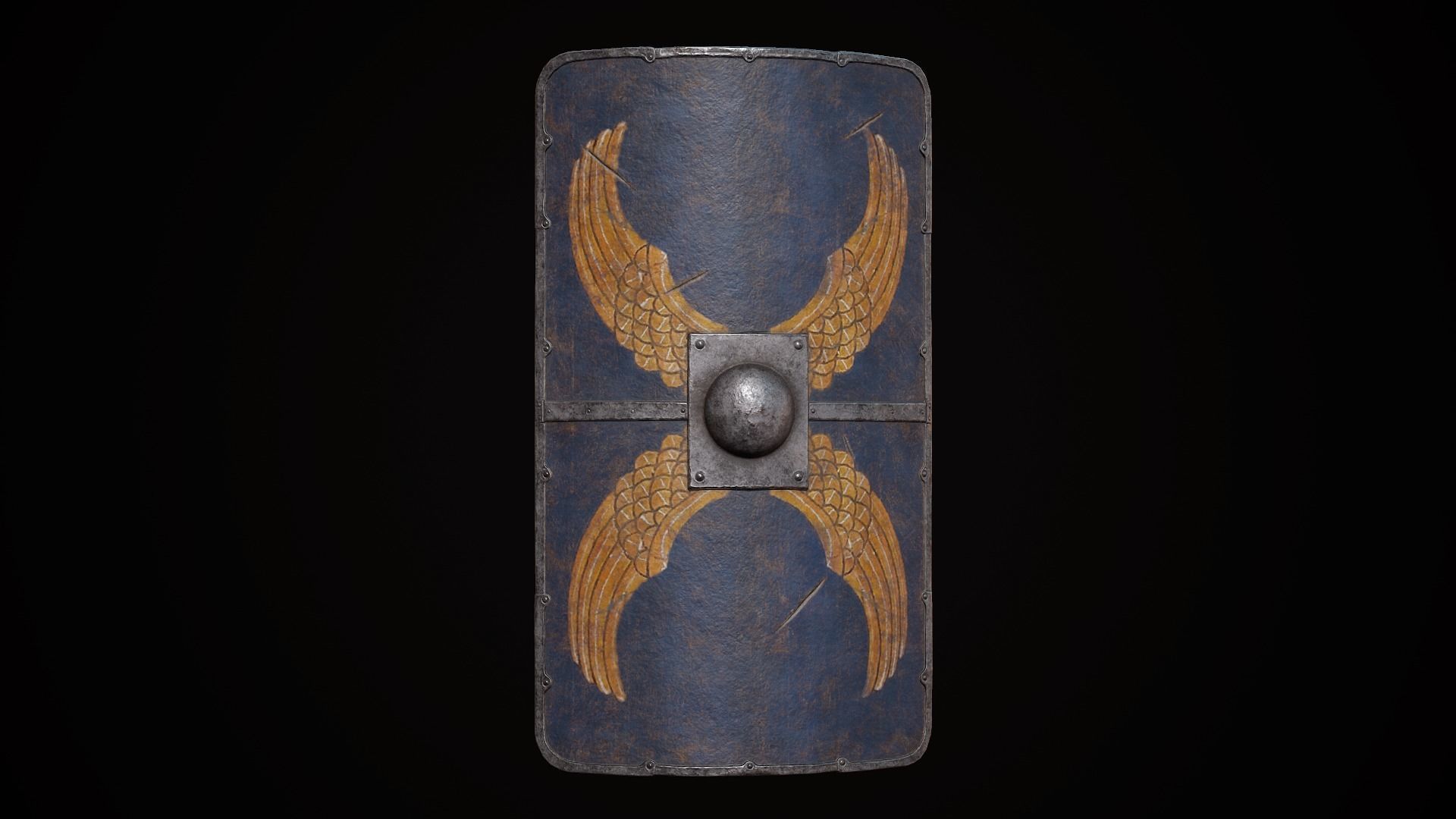 3D model Roman Shield - Scutum A VR / AR / low-poly | CGTrader