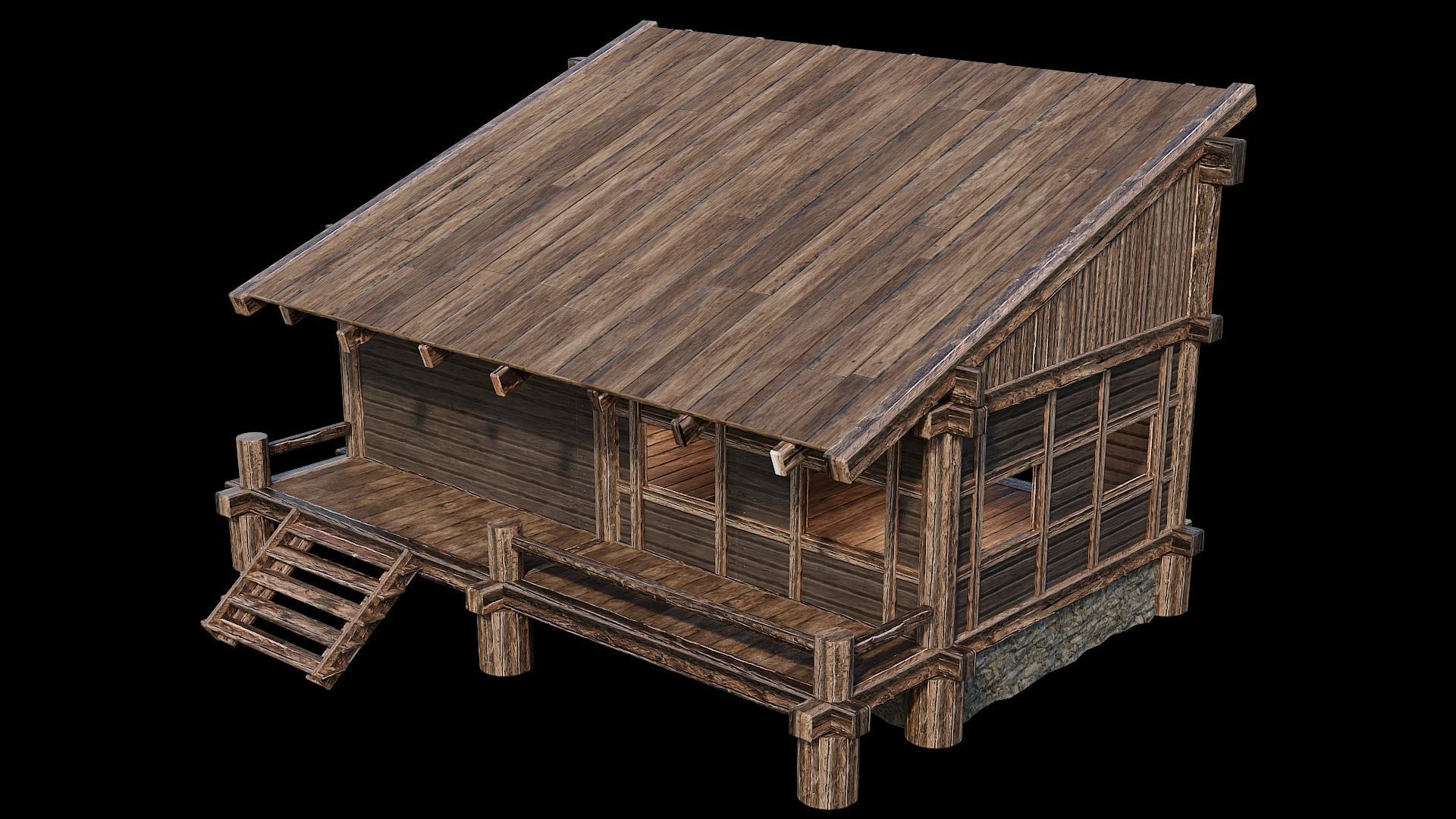 3D model Medieval Houses 14 - 4K Textures Game Ready VR / AR / low-poly ...