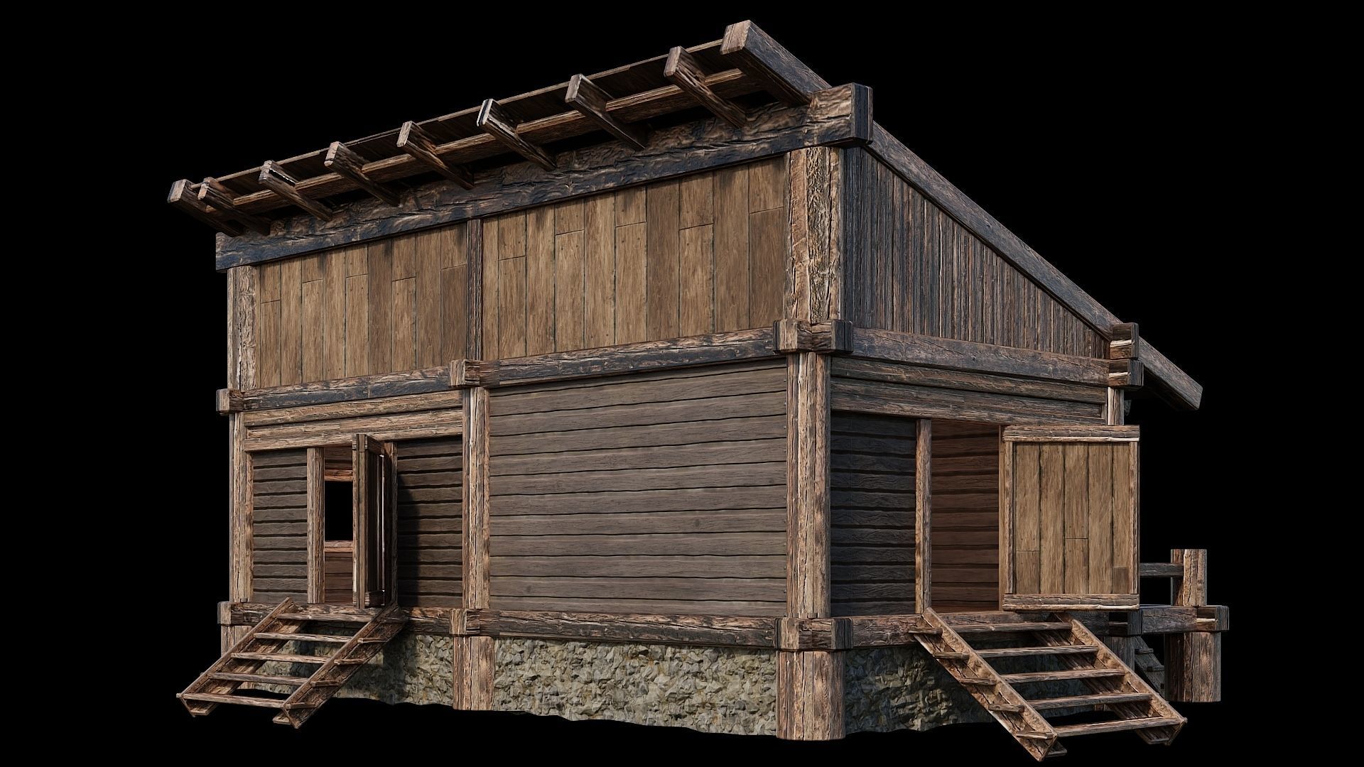 3D model Medieval Houses 14 - 4K Textures Game Ready VR / AR / low-poly ...