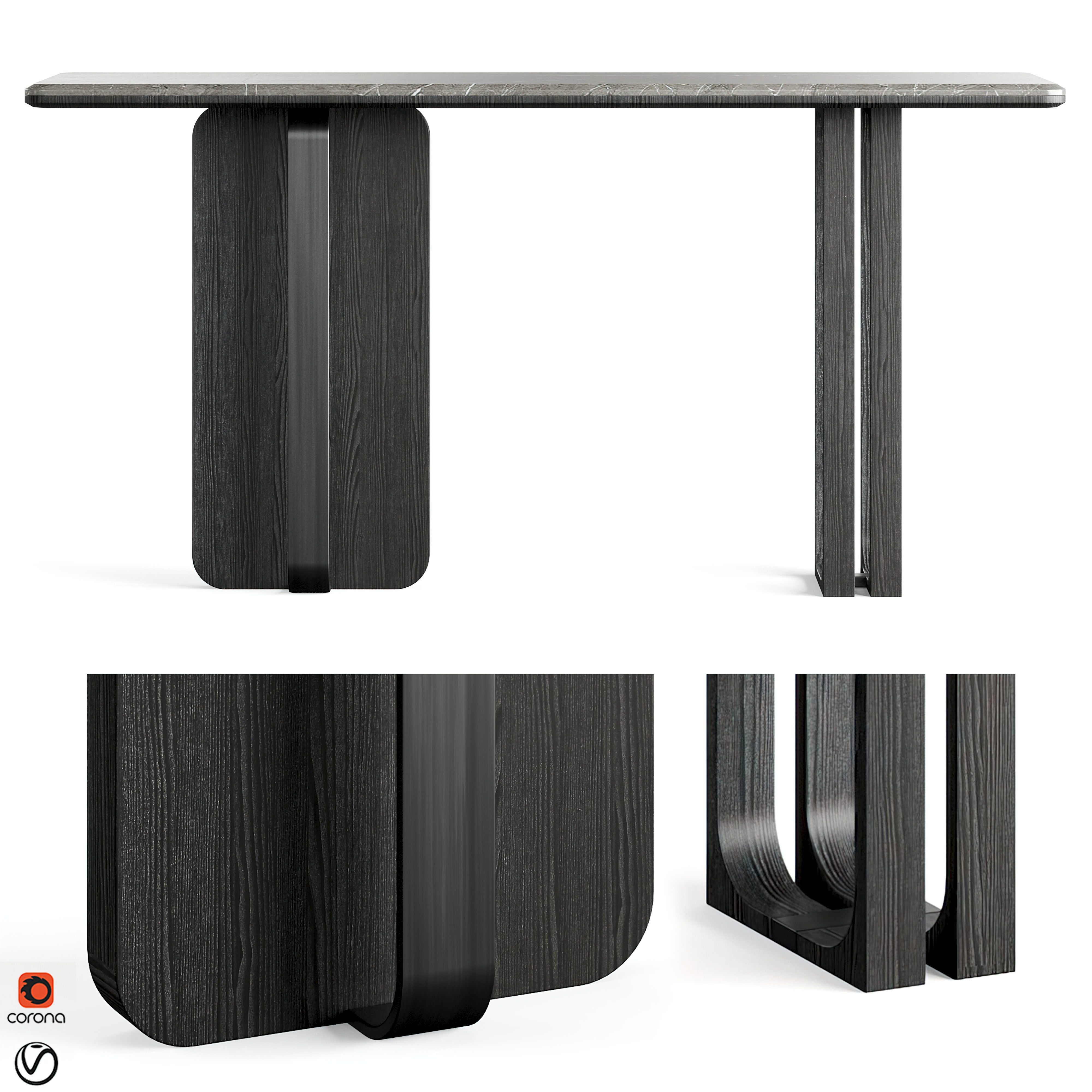 Ana Roque BLOCK Console Table 3D model | CGTrader
