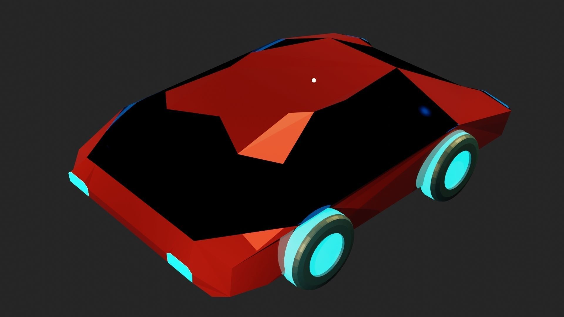 3D model low poly concept car model VR / AR / low-poly | CGTrader