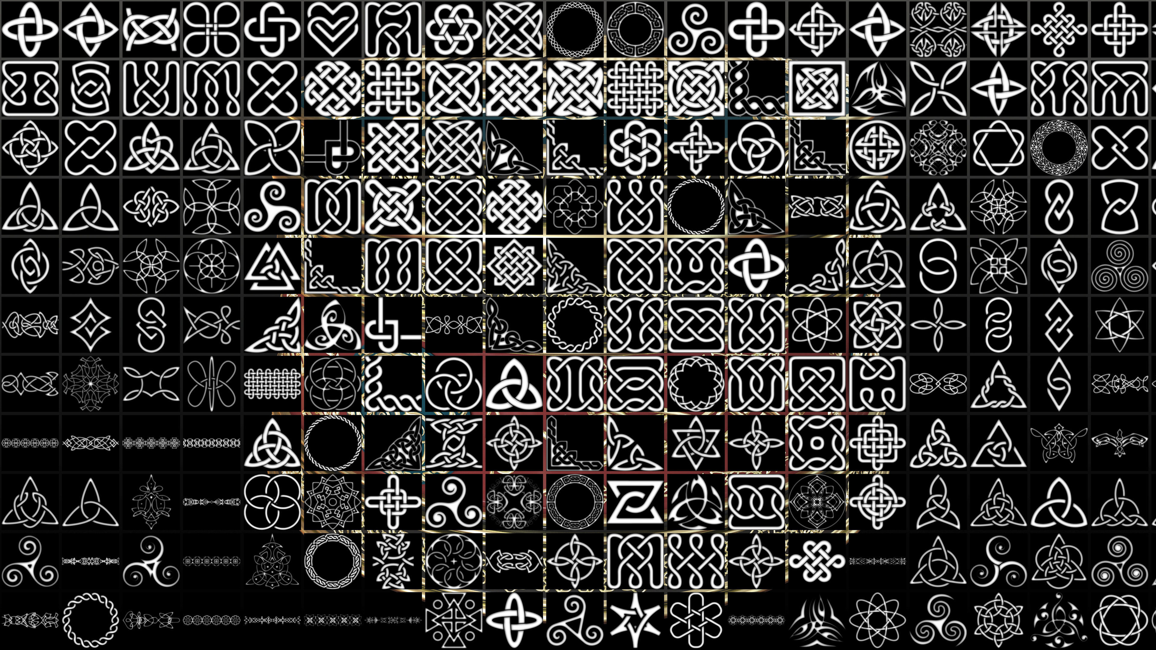 220 Celtic element Alpha Brush and 3D Model 3D model | CGTrader