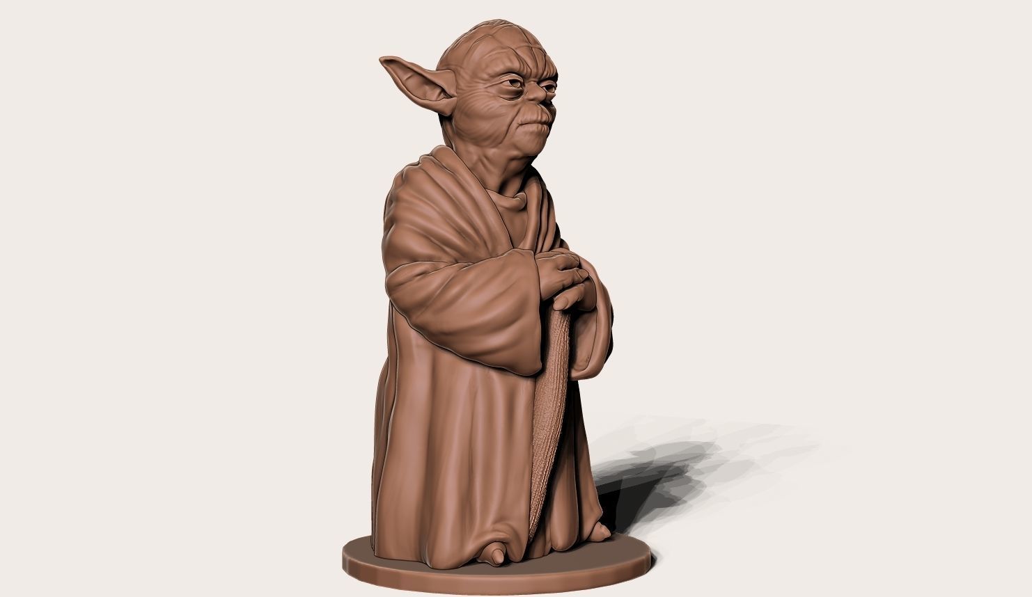 Yoda Sculpture 3D print model 3D model 3D printable | CGTrader