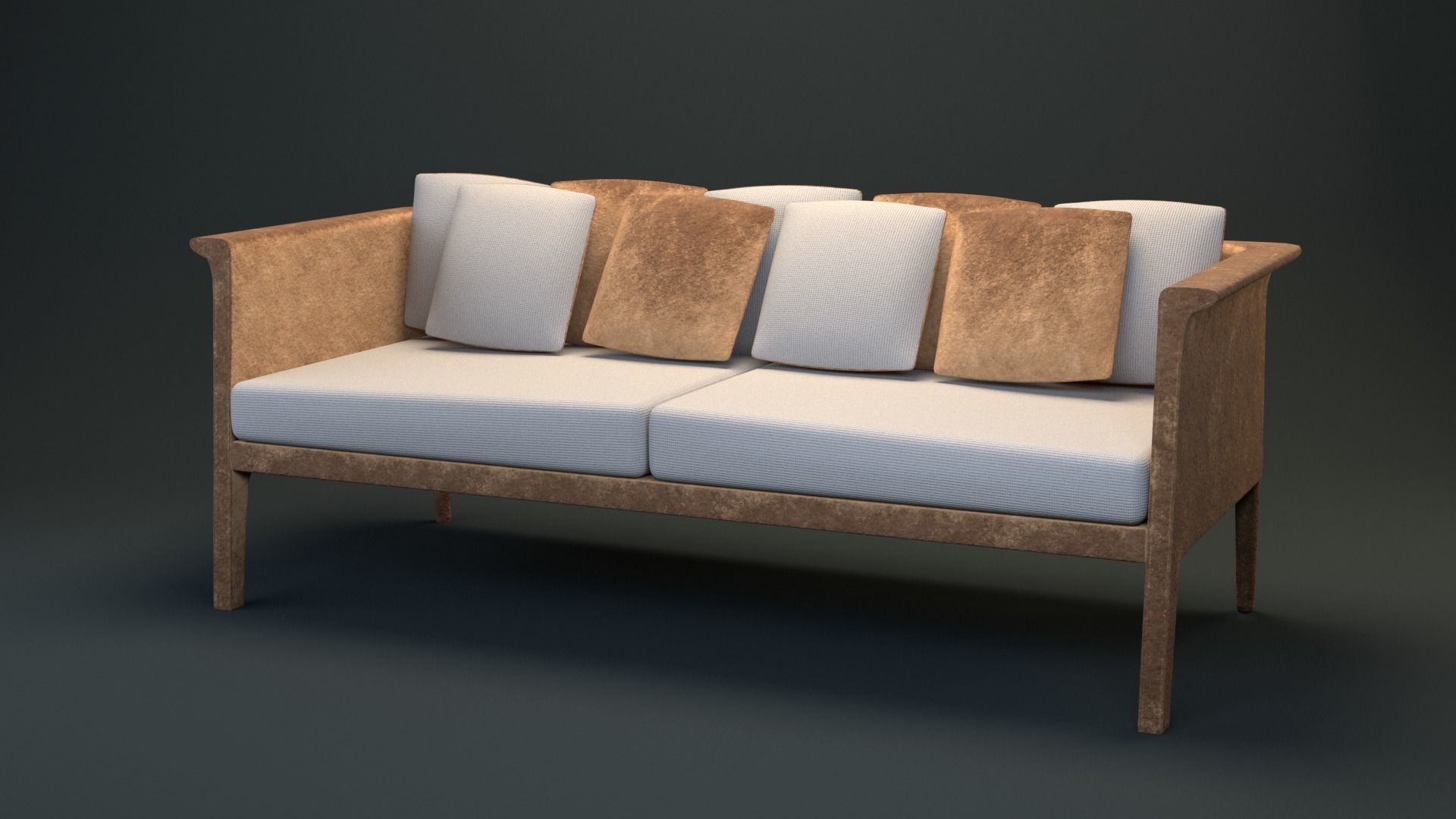 Franz Sofa Couch Fabric Vintage PBR 4k Texture 3D model | CGTrader