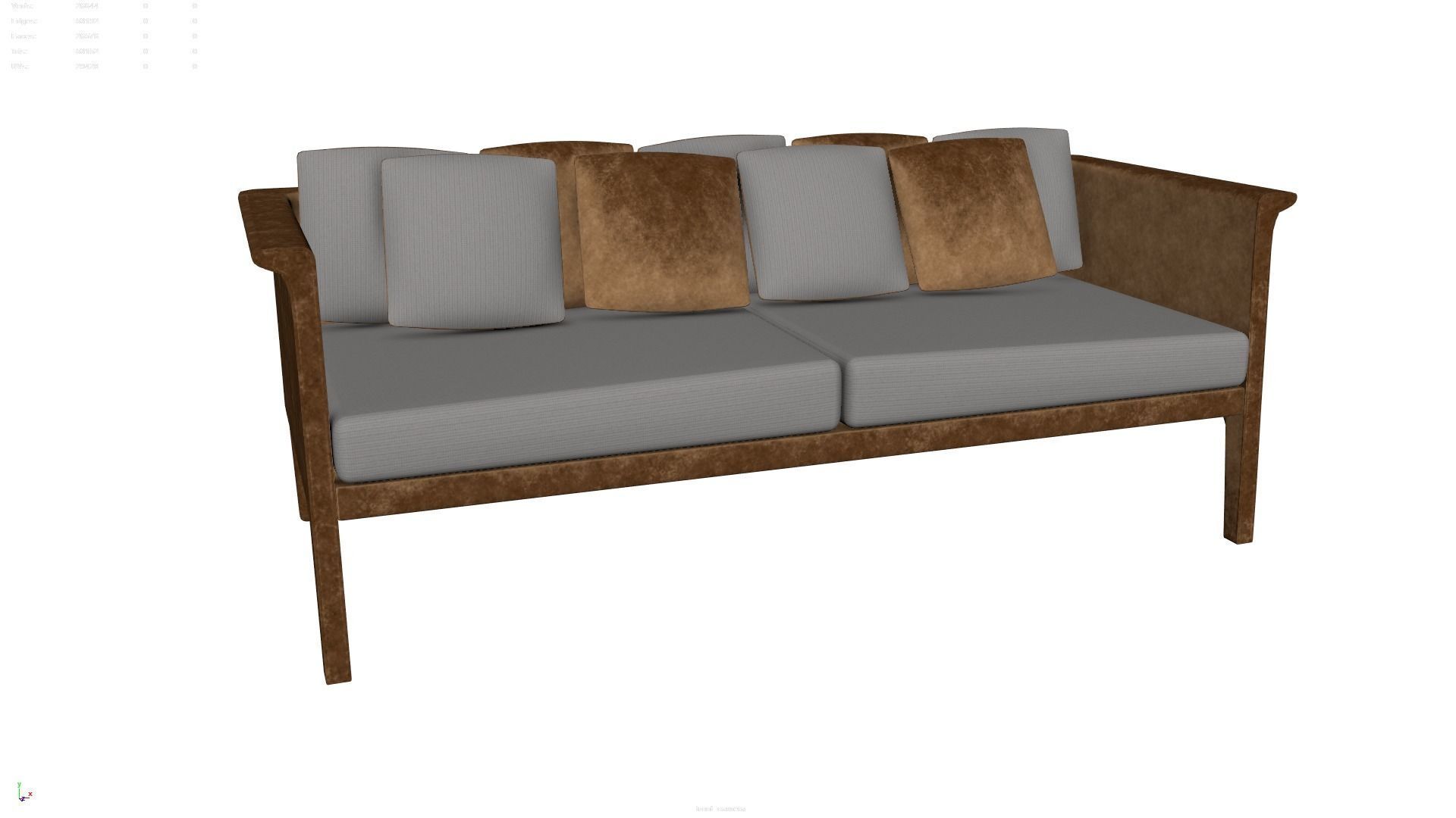 Franz Sofa Couch Fabric Vintage PBR 4k Texture 3D model | CGTrader