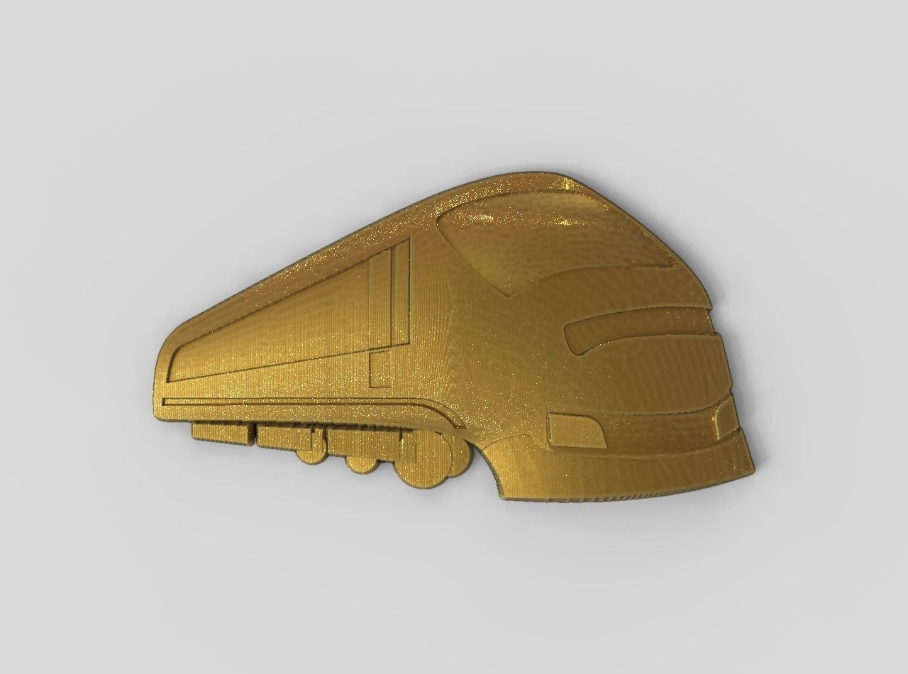 Locomotive of train 3D model 3D printable | CGTrader