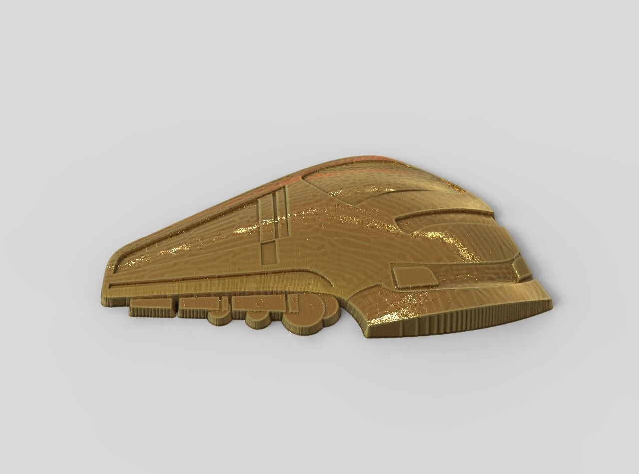 Locomotive of train 3D model 3D printable | CGTrader