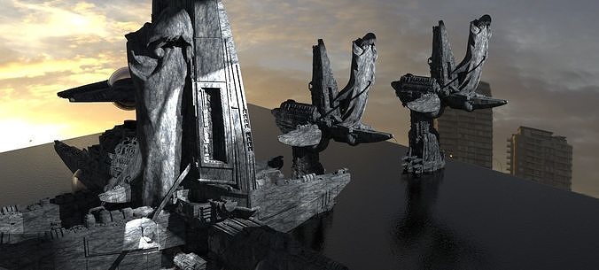 Angel Watch City Towers Kitbash 3D model | CGTrader