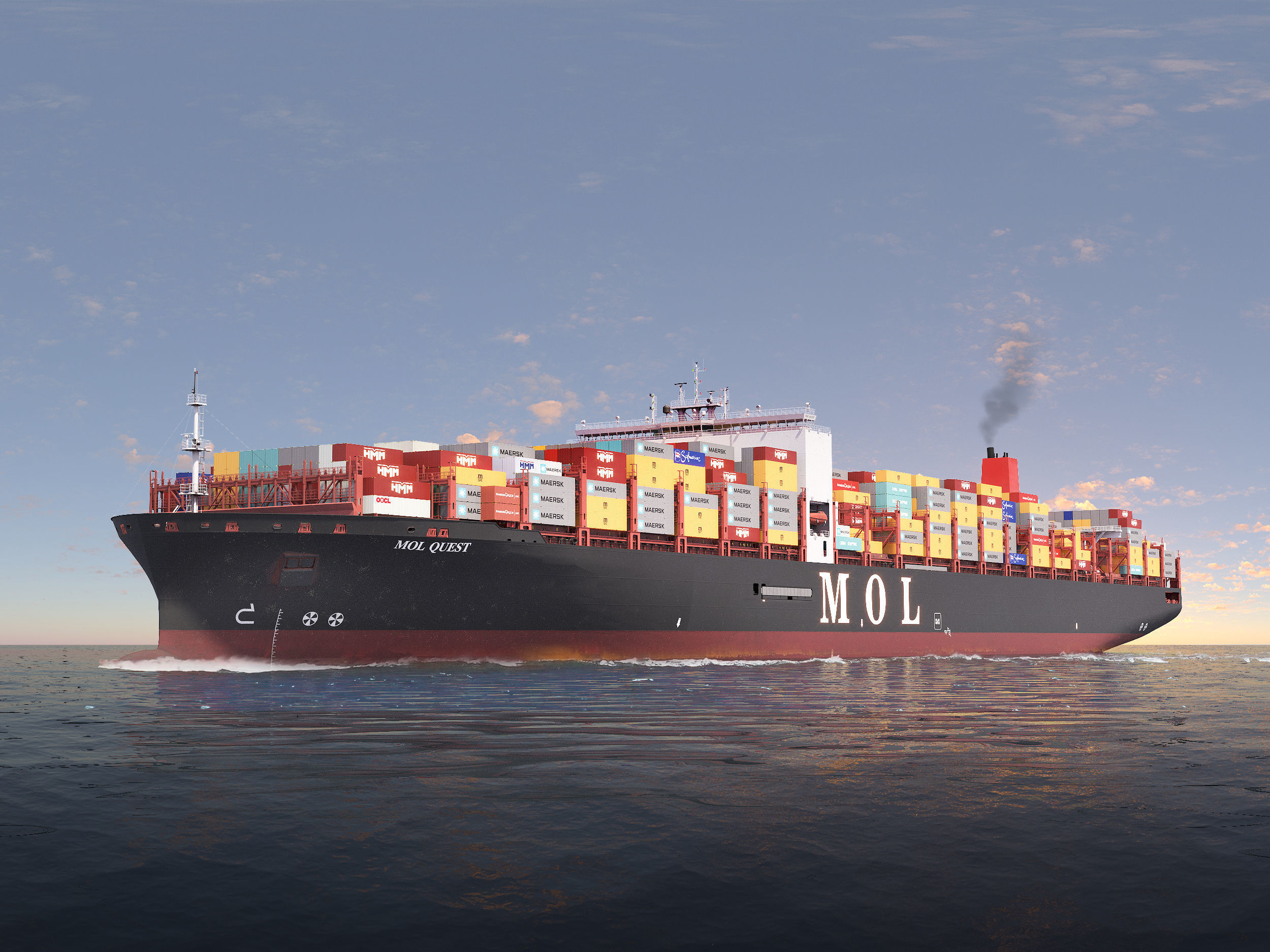 MOL Container Ship Quest 3D model | CGTrader MOL Container Ship Quest 3D model | CGTrader