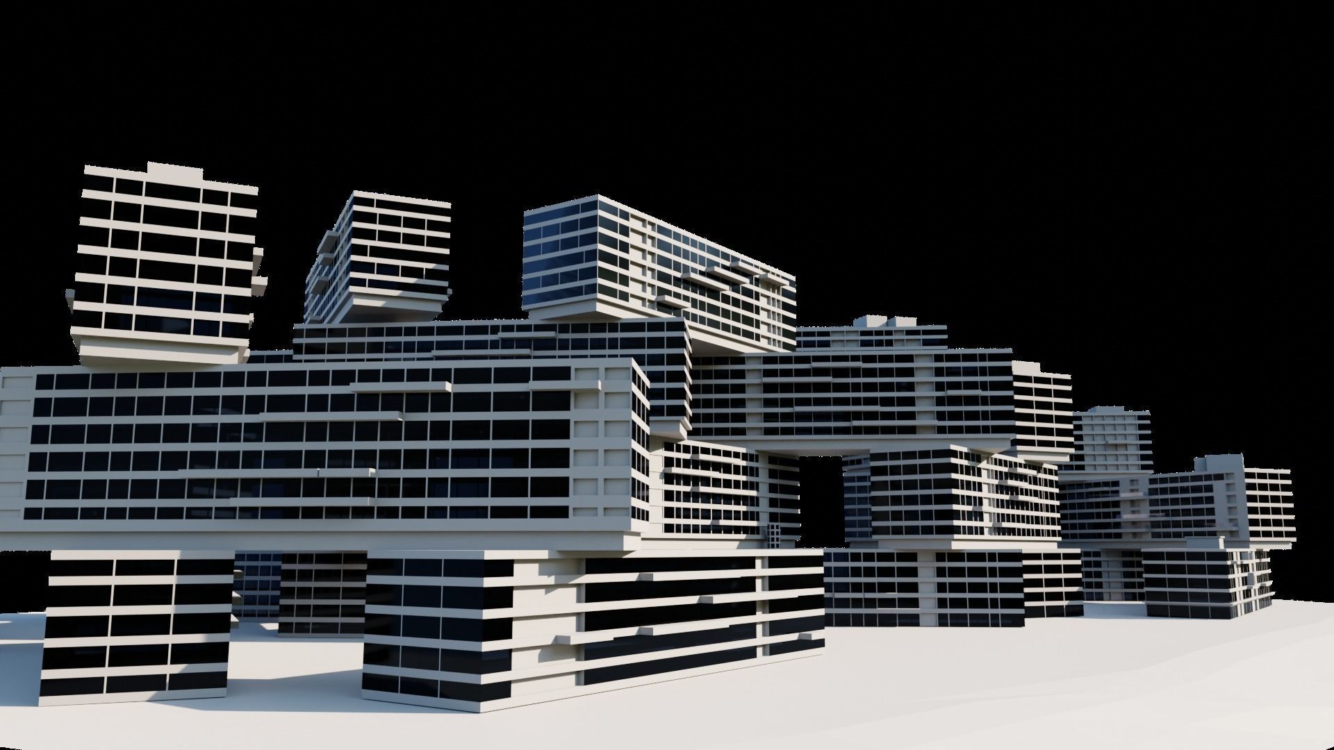 3D model The Interlace Singapore VR / AR / low-poly | CGTrader
