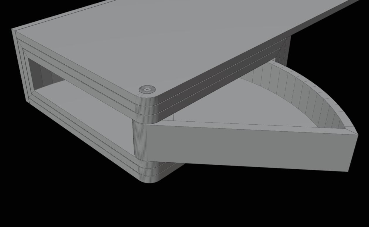 The Revolver wall-mounted desk by Teixeira Design Studio free 3D model ...