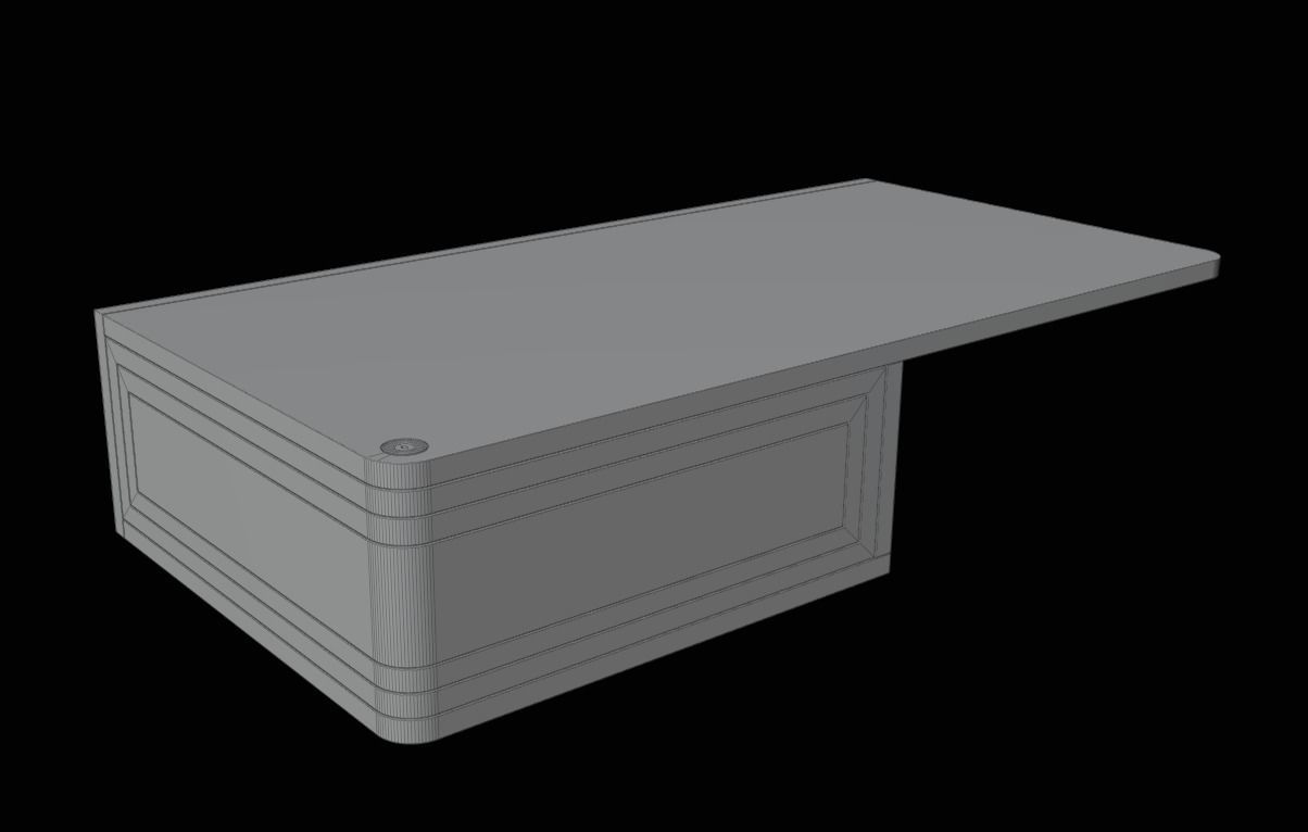 The Revolver wall-mounted desk by Teixeira Design Studio free 3D model ...