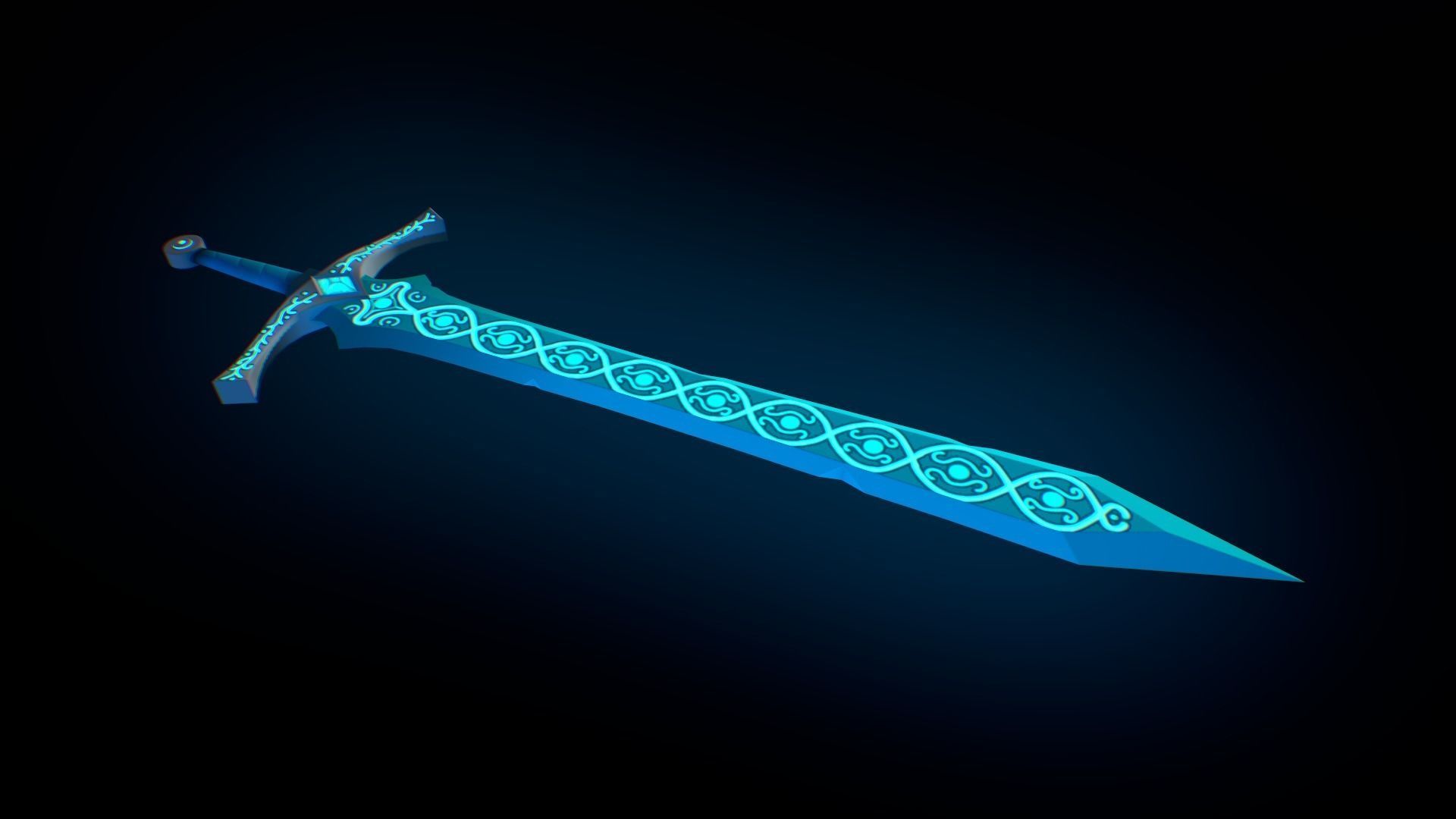 3D model Sword that glows VR / AR / low-poly | CGTrader