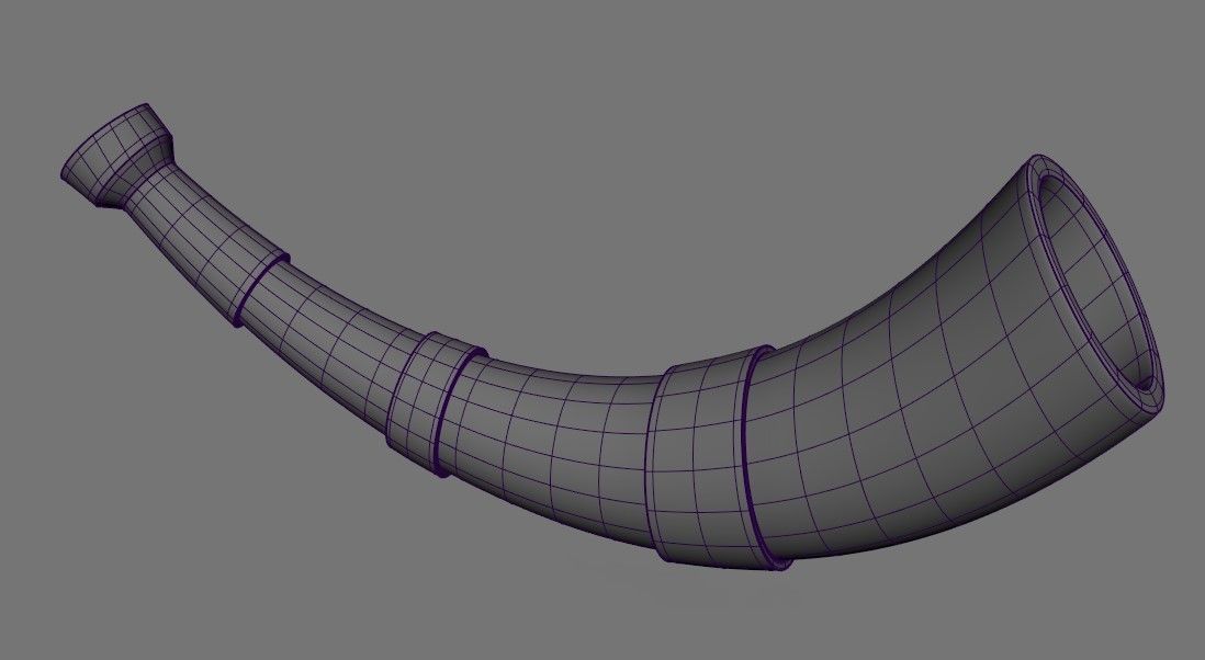 3D model Rustic Horn VR / AR / low-poly | CGTrader