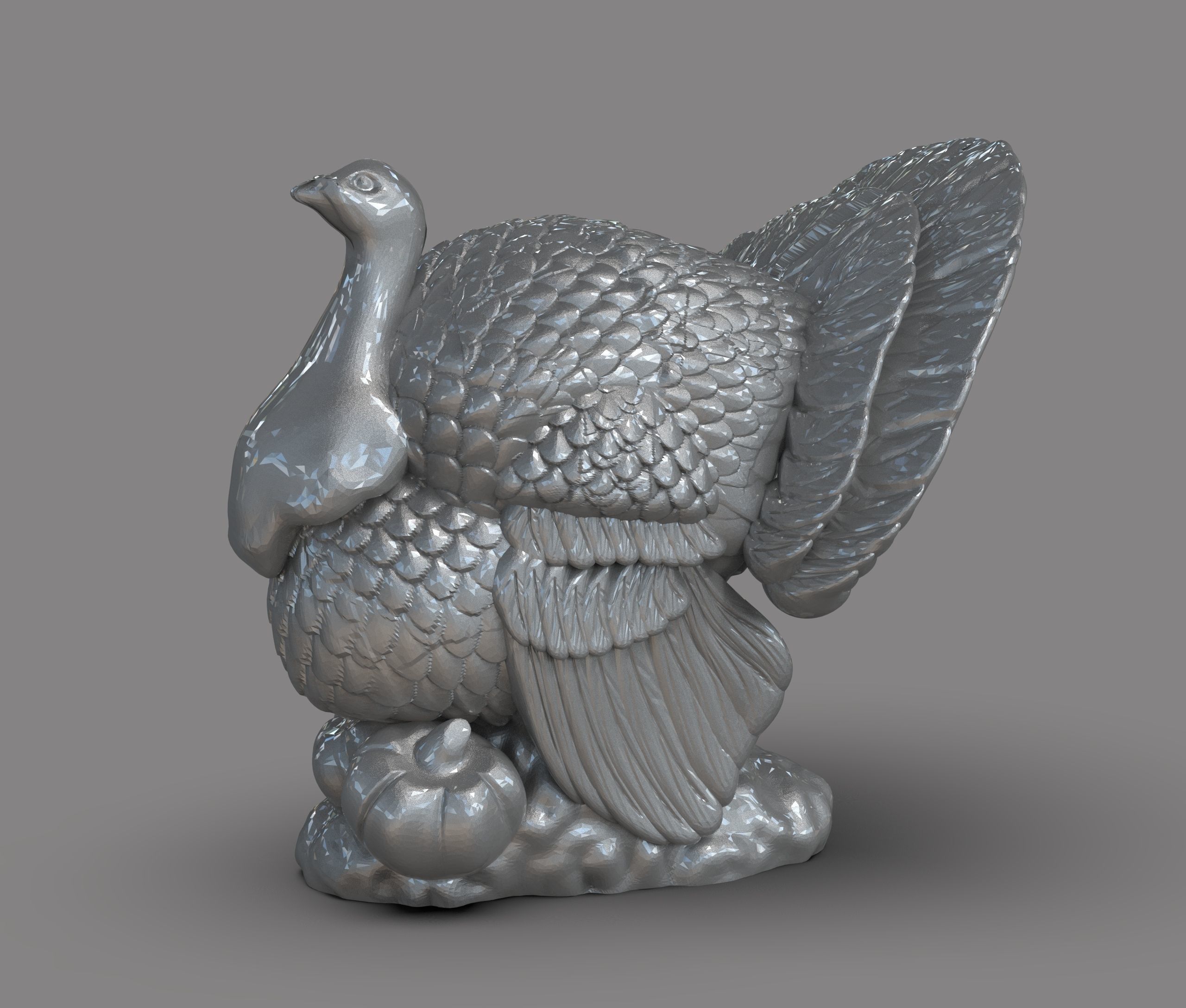 The Thanksgiving Turkey 3D model 3D printable | CGTrader
