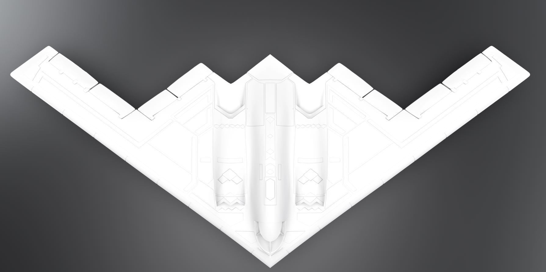 B2 Spirit Scale model 3D model 3D printable | CGTrader