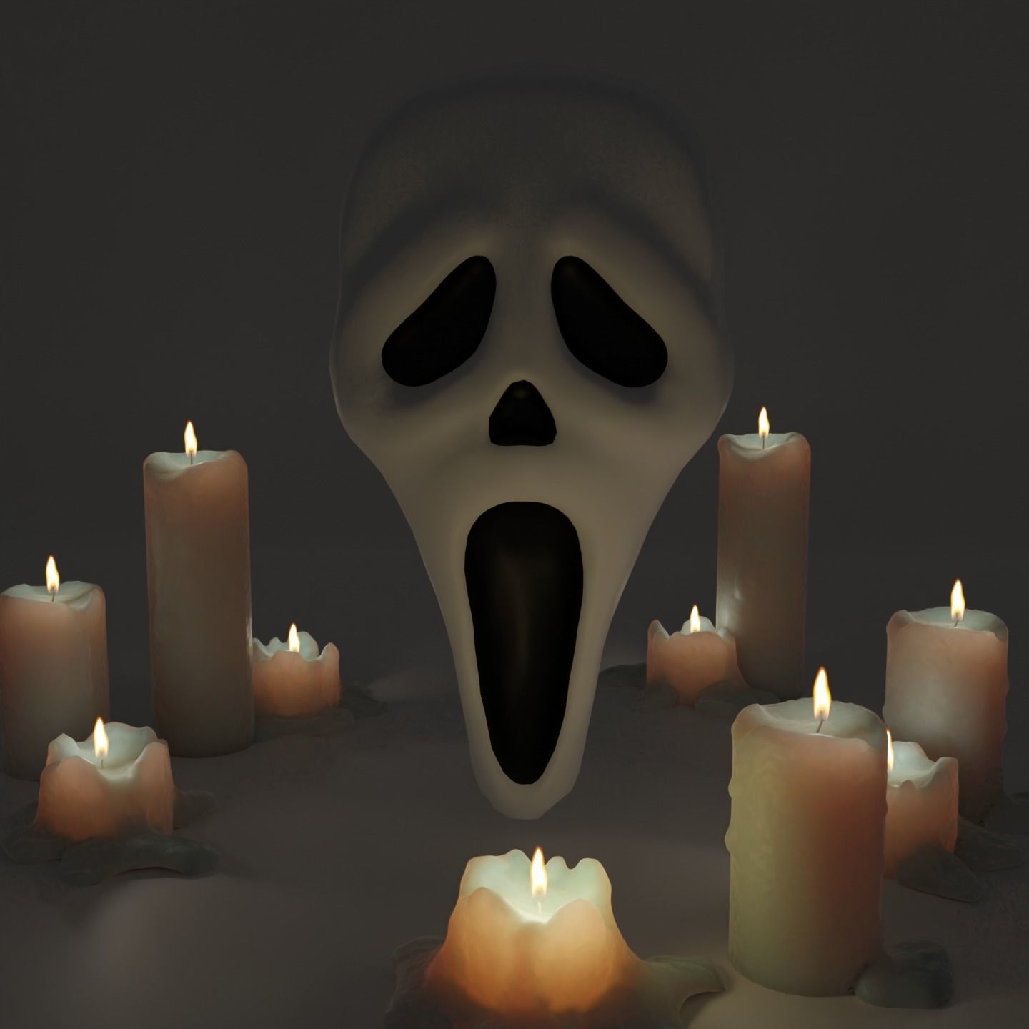 3D model Scream Mask VR / AR / low-poly | CGTrader