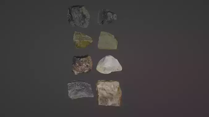 3D model 8 Rock textures VR / AR / low-poly | CGTrader