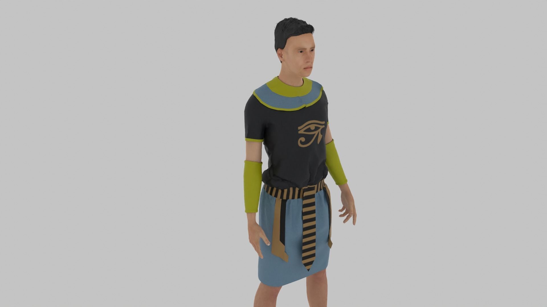 3D model Ancient Egypt Character VR / AR / low-poly | CGTrader